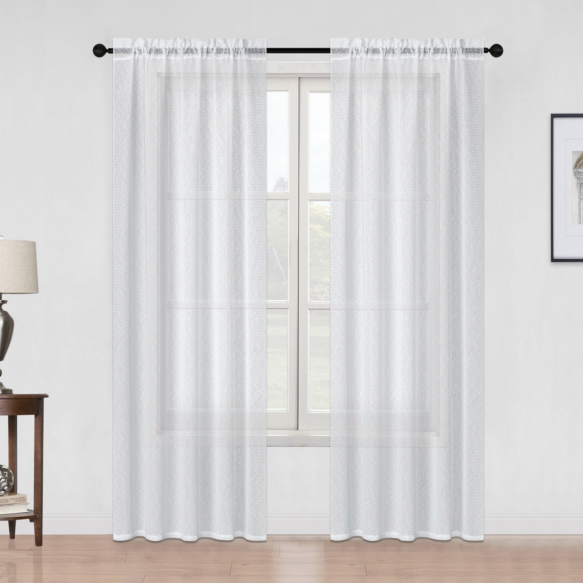 Textured Sheer Rod Pocket Curtain, Assorted, 54-in x 84-in. – Giant Tiger