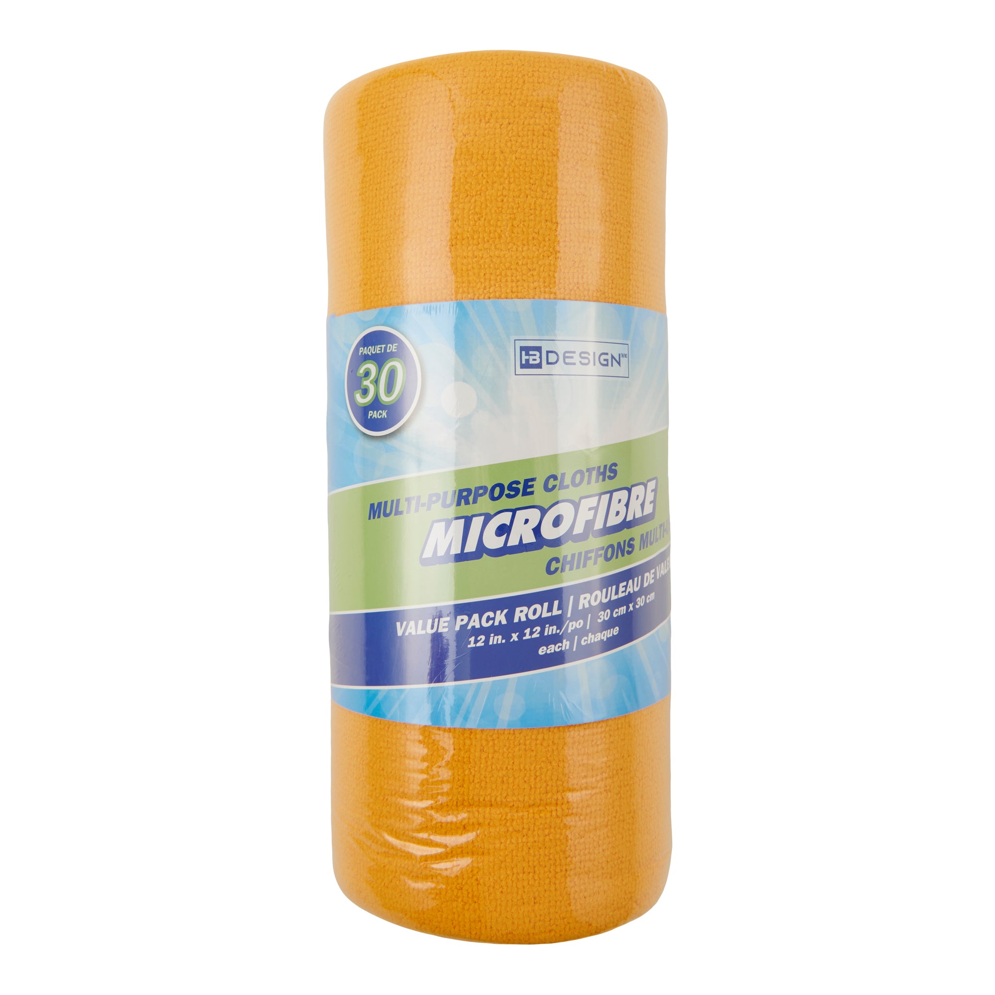 Rolled Microfiber Cloths, 12-in x 12-in, 30 Pack – Giant Tiger