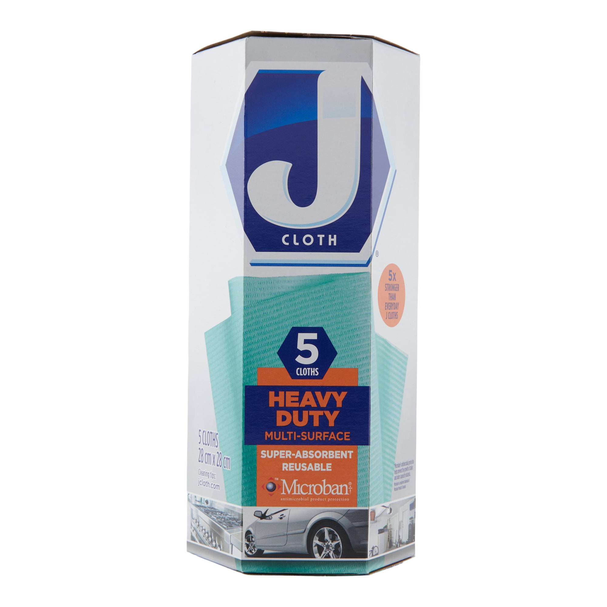 J Cloth Heavy Duty Green Cleaning Cloths, 5-Pack – Giant Tiger