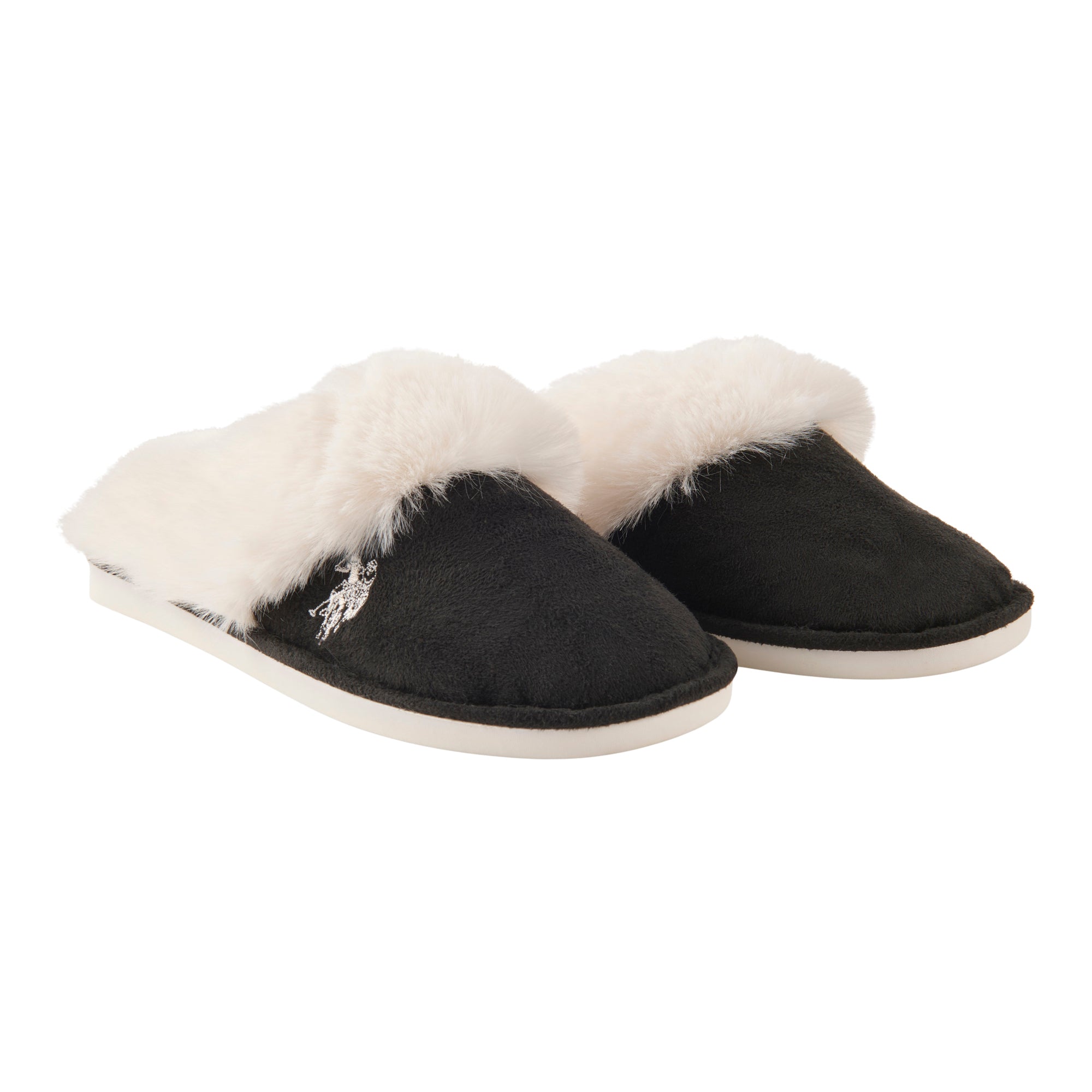 U.S. Polo Women's Plush Scuff Slippers – Giant Tiger