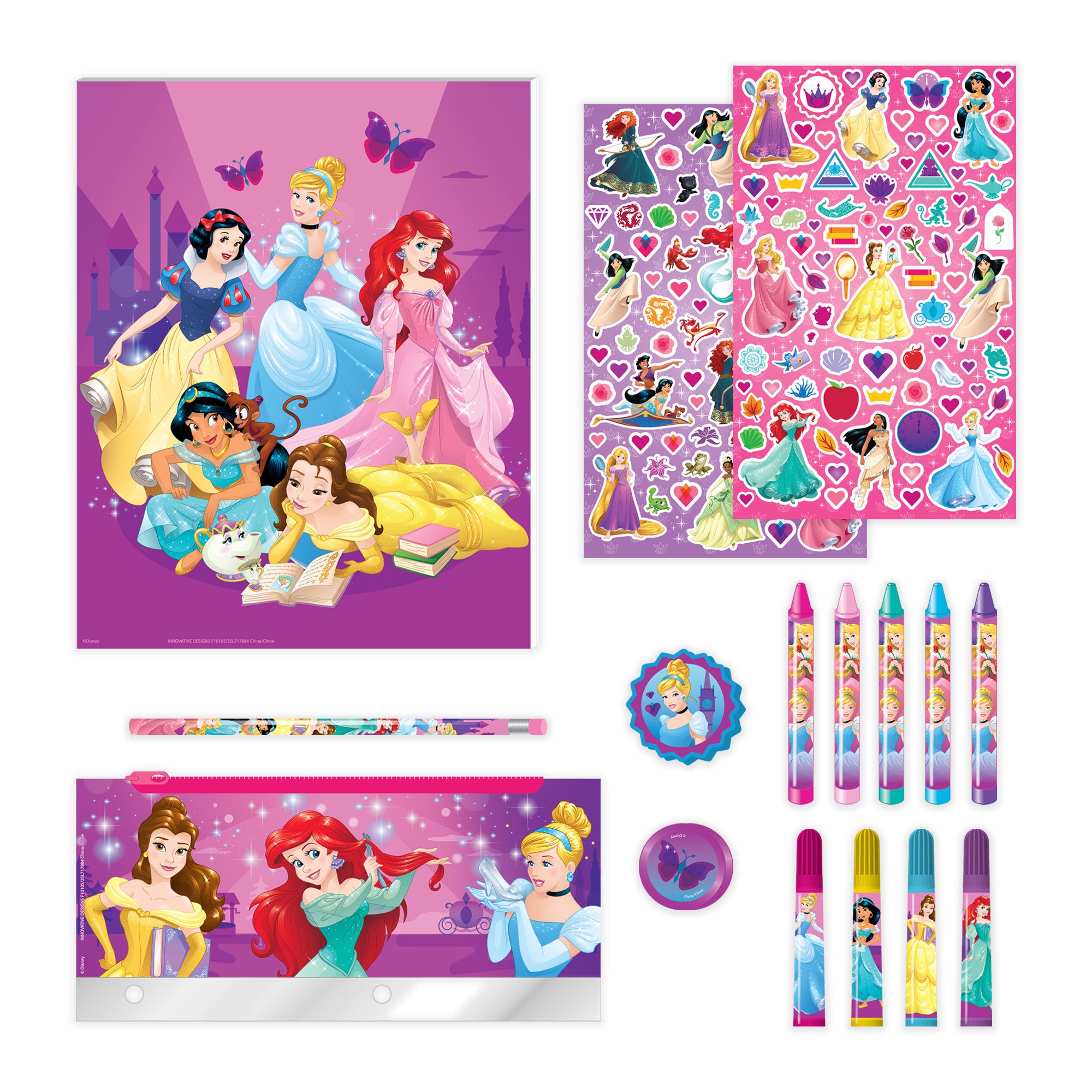 Stationery Set, Princess, 30 Piece – Giant Tiger