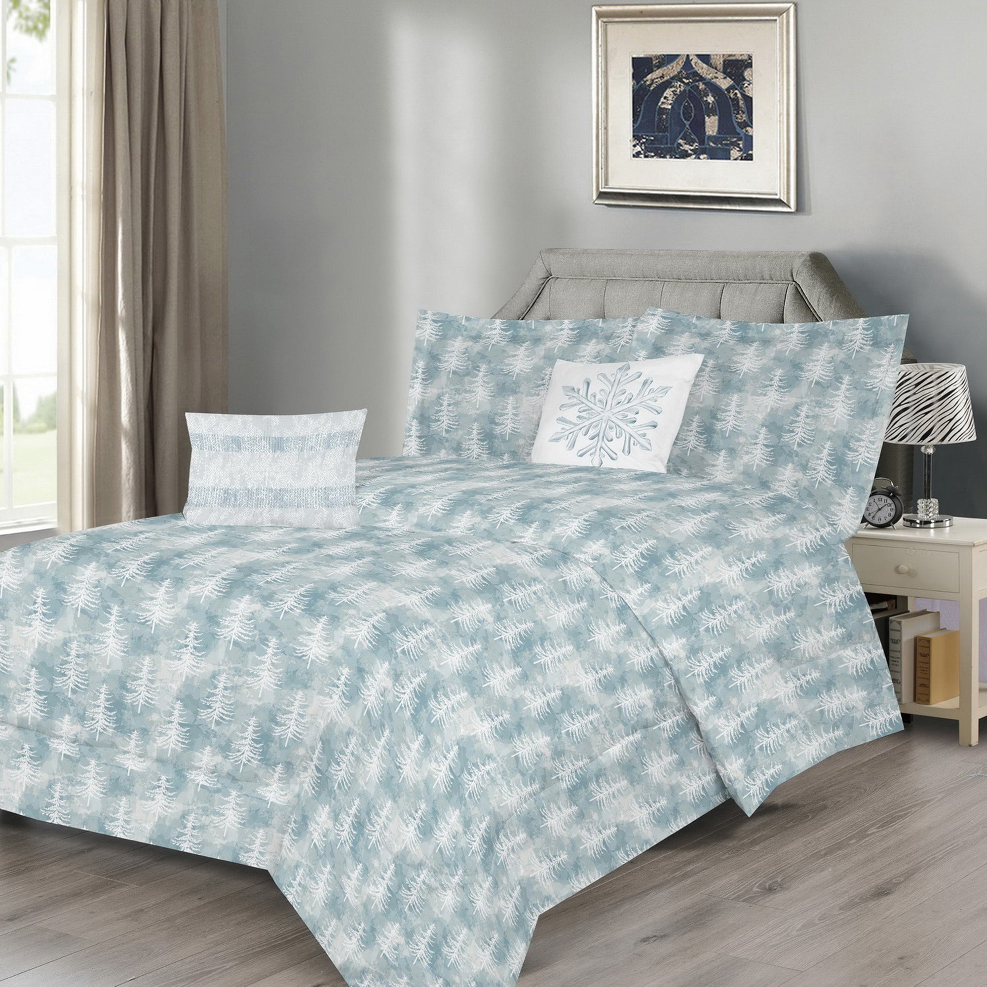 Nordic Printed Comforter Set, Queen, 5 Piece – Giant Tiger