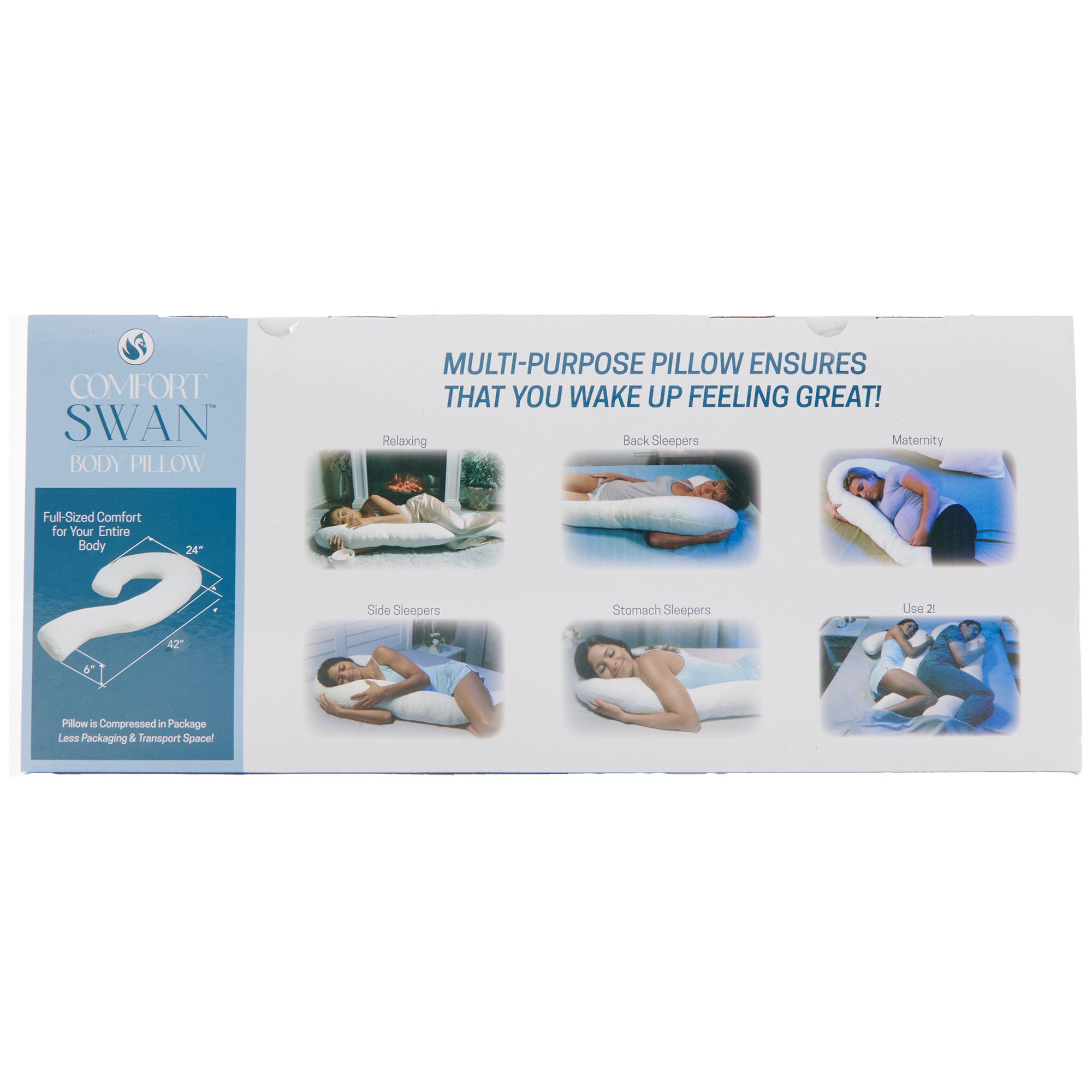 Contour Swan Body Pillow, 42-in x 24-in. – Giant Tiger