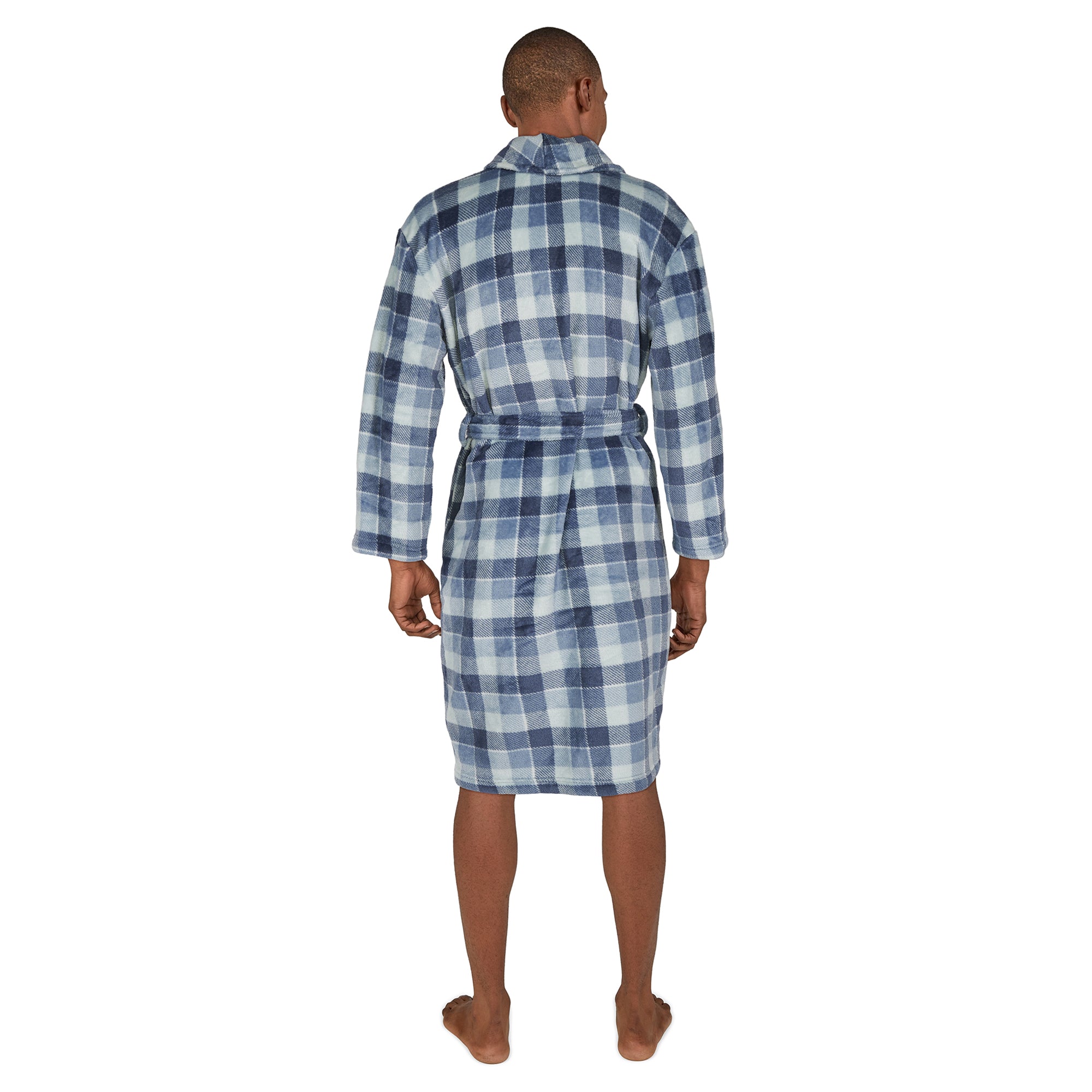 Robe de chambre carreautée tombant aux genoux Ride For Dad sous licence ...