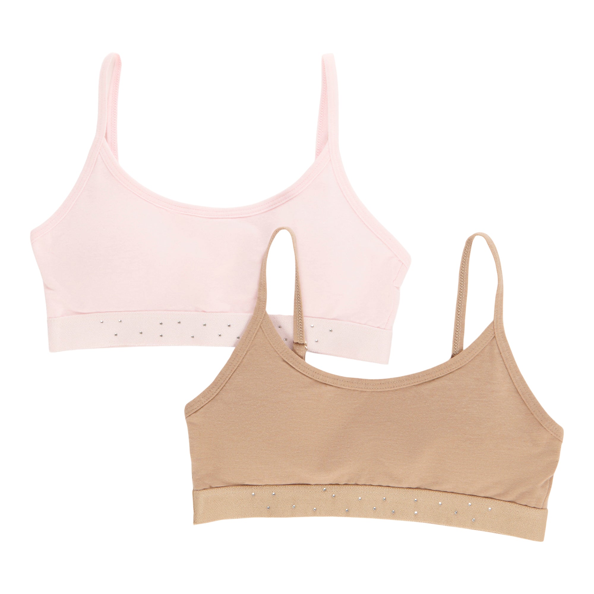 Girls' Rhinestone Basic Bra, 2-Pack – Giant Tiger