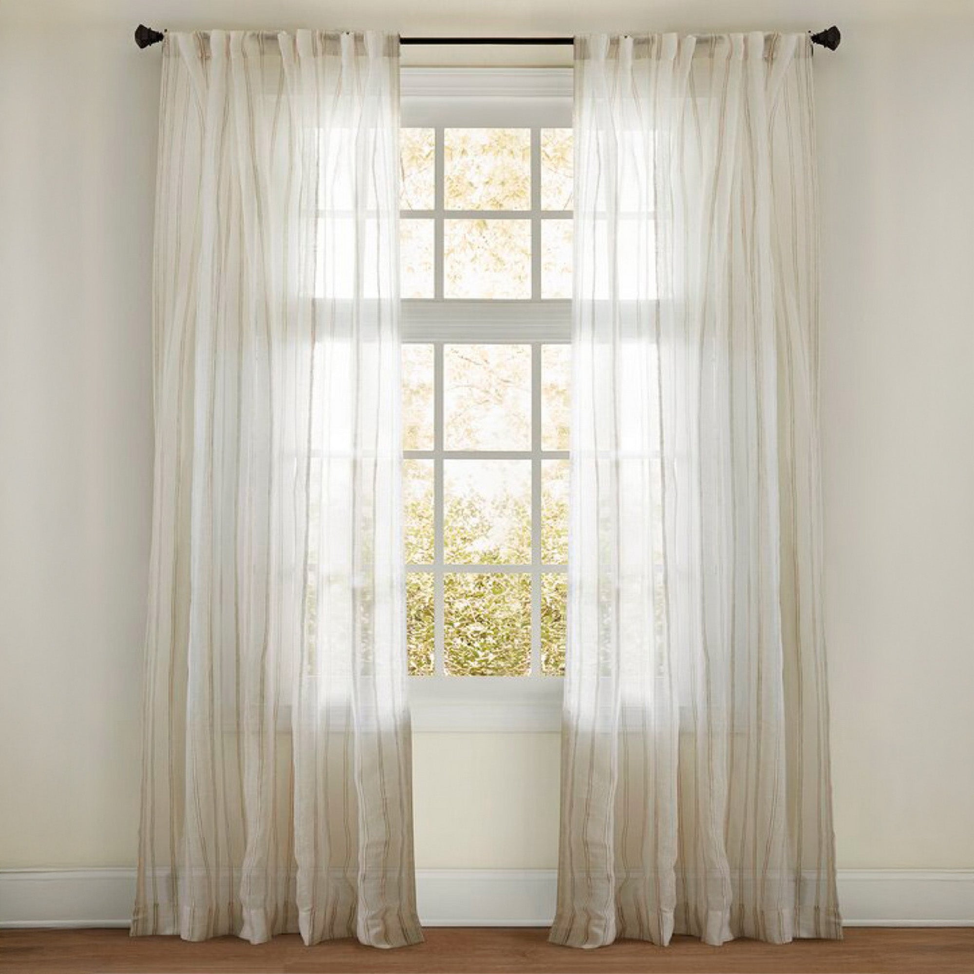 Textured Sheer Rod Pocket Curtain, Assorted, 52-in x 84-in. – Giant Tiger