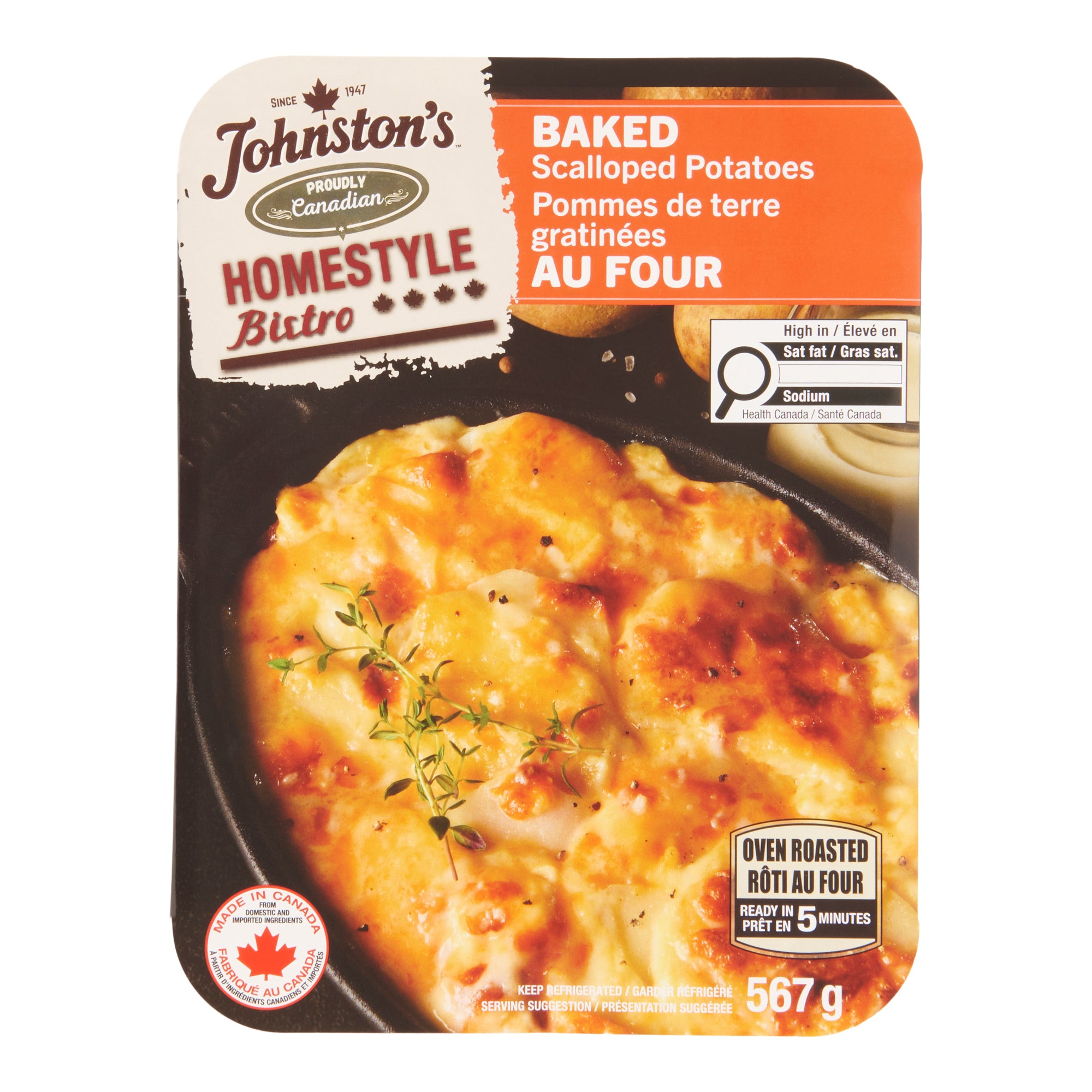 Johnston’s Baked Scalloped Potatoes, 567 g – Giant Tiger