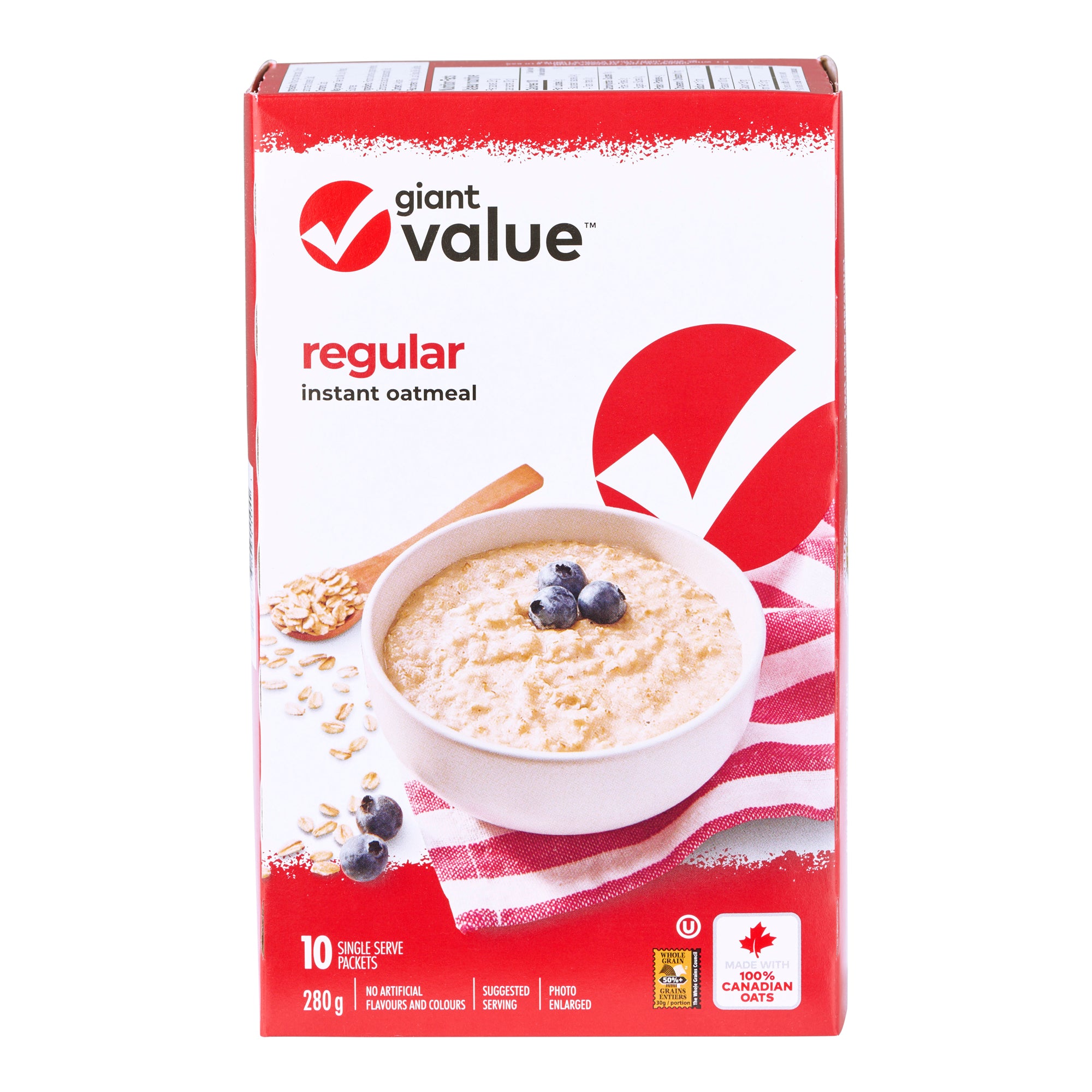 Giant Value Regular Instant Oatmeal, 10-Pack – Giant Tiger