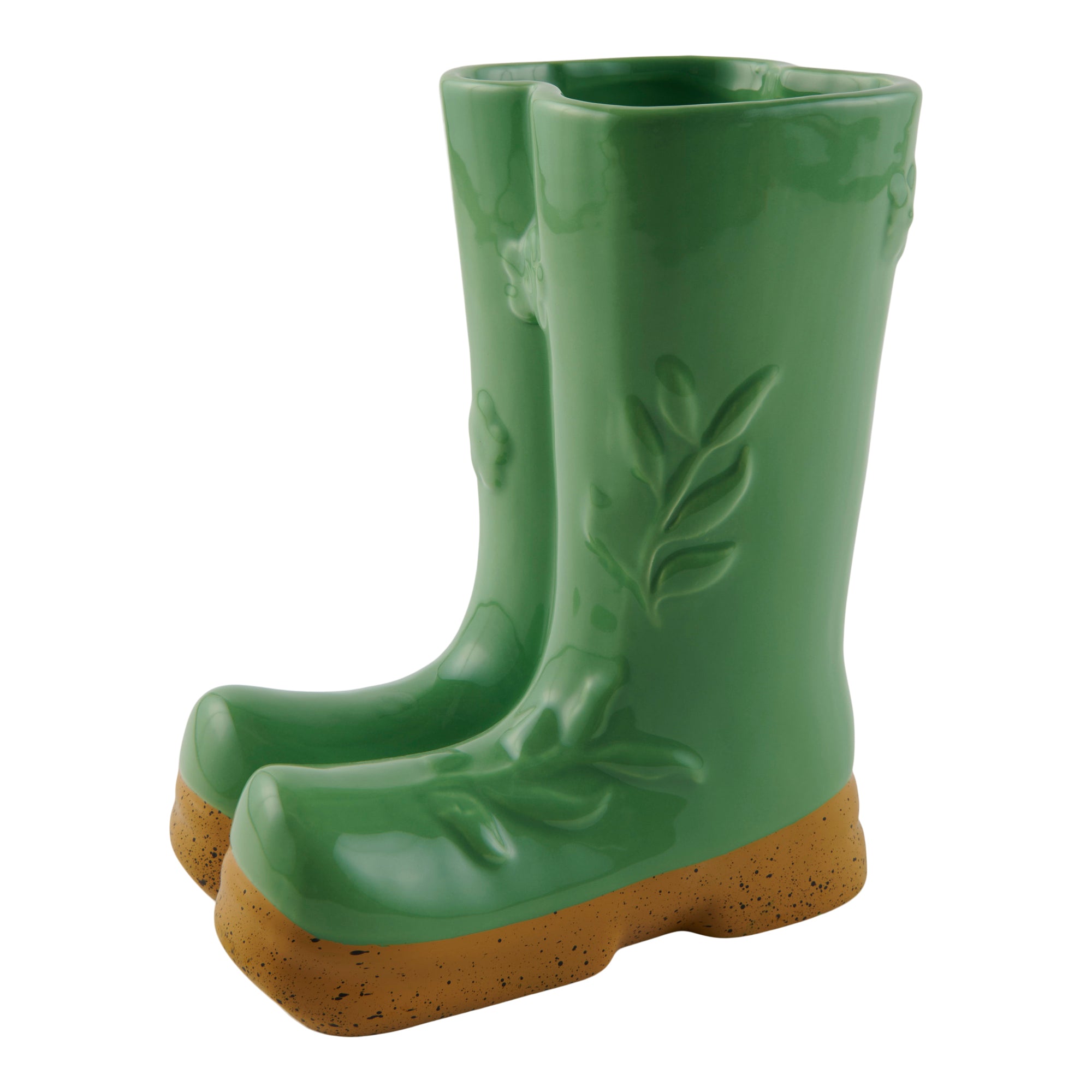 HomeStyles Ceramic Rain Boot Planter, 4.9-in x 7.5-in x 9.1-in. – Giant ...