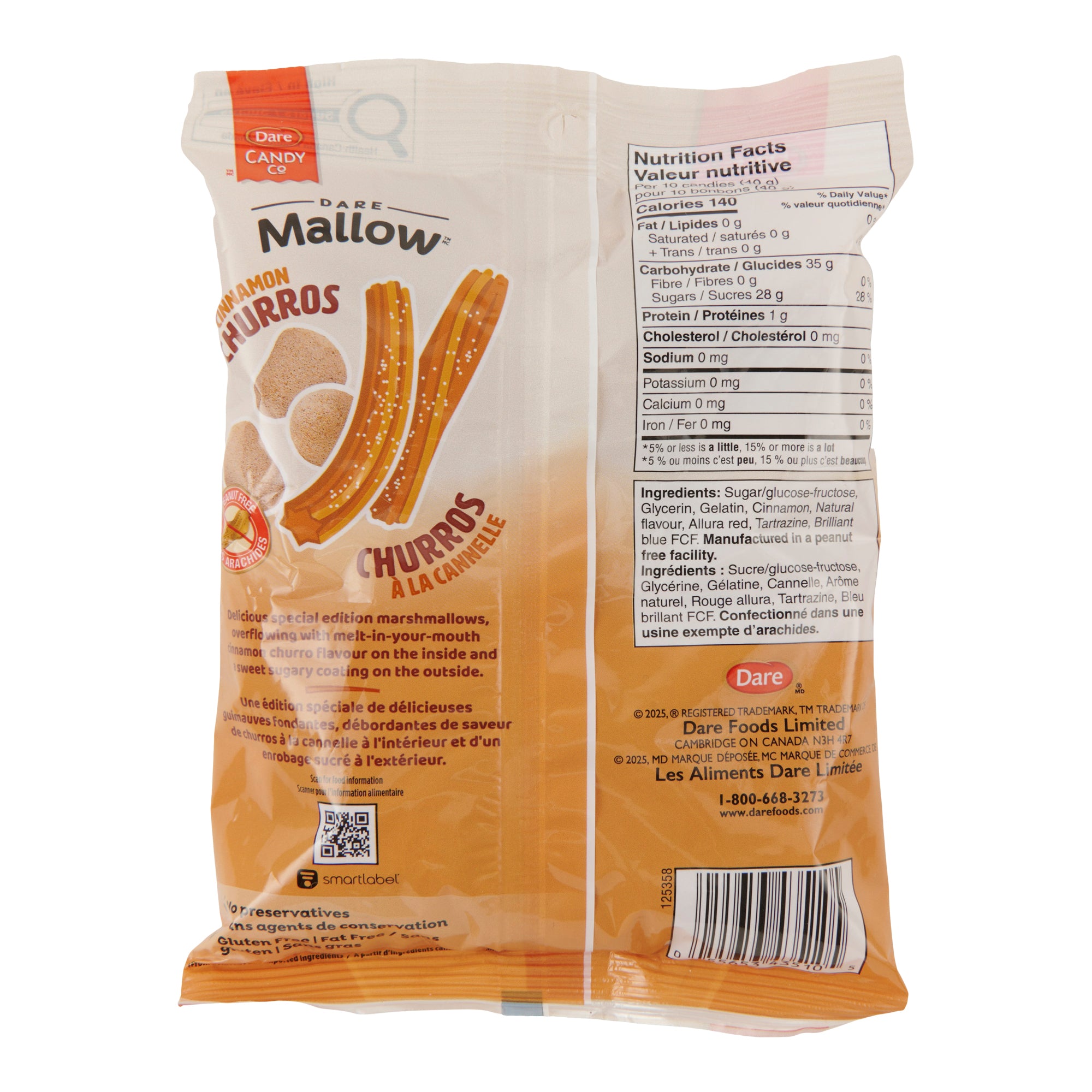 Dare Candy Co Mallow Cinnamon Churros, 150 g – Giant Tiger