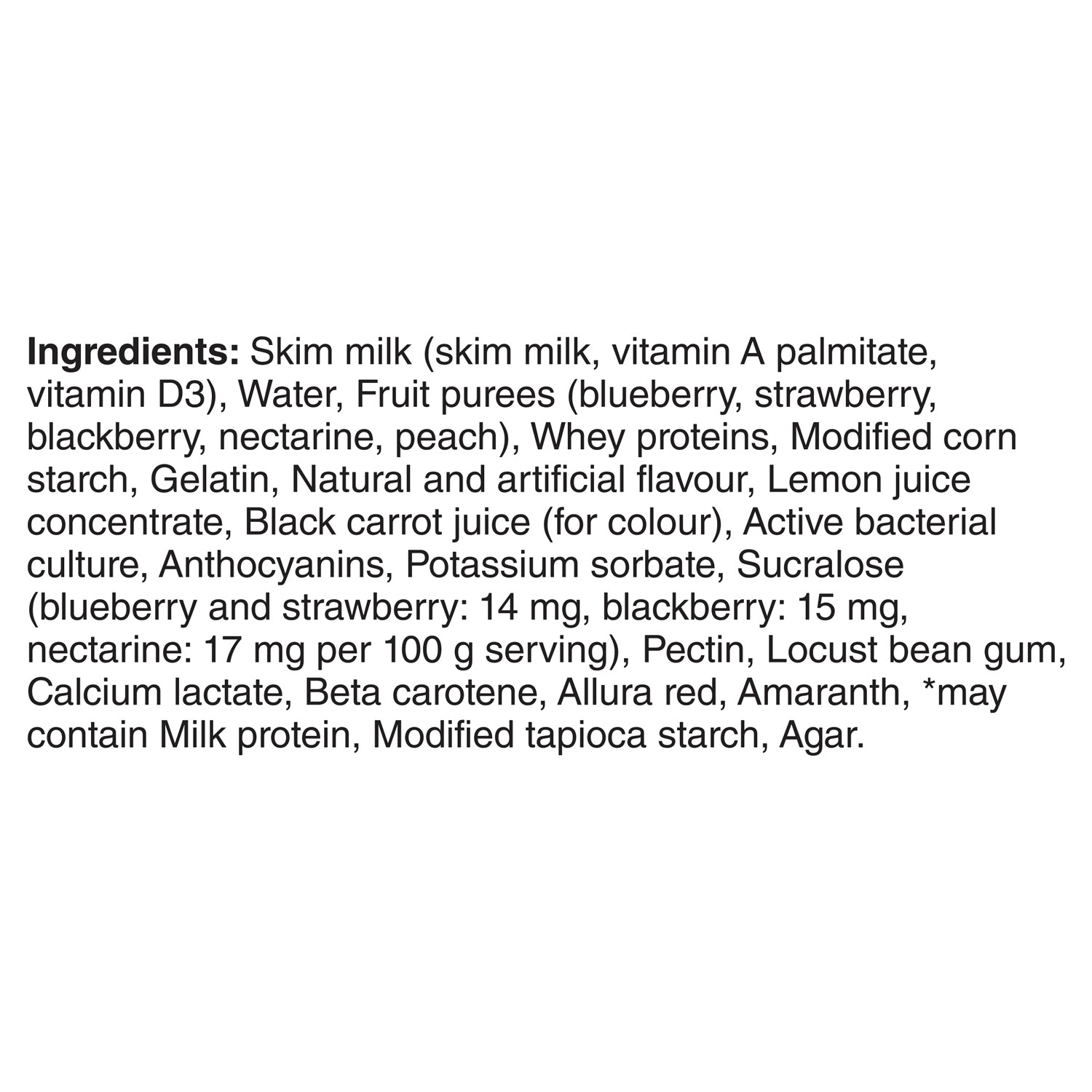 Yoplait Source Yogurt 0% M.F., 16-Pack, 100 g – Giant Tiger