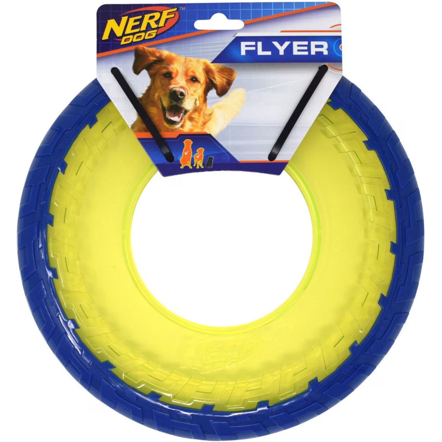 Anneau à lancer bicolore Nerf Dog pour chiens – Giant Tiger