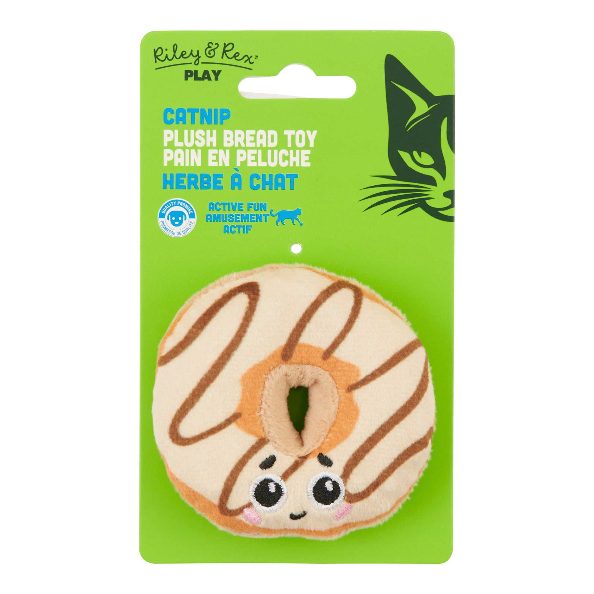 Riley & Rex Play Catnip Plush Bread Cat Toy, Assorted – Giant Tiger