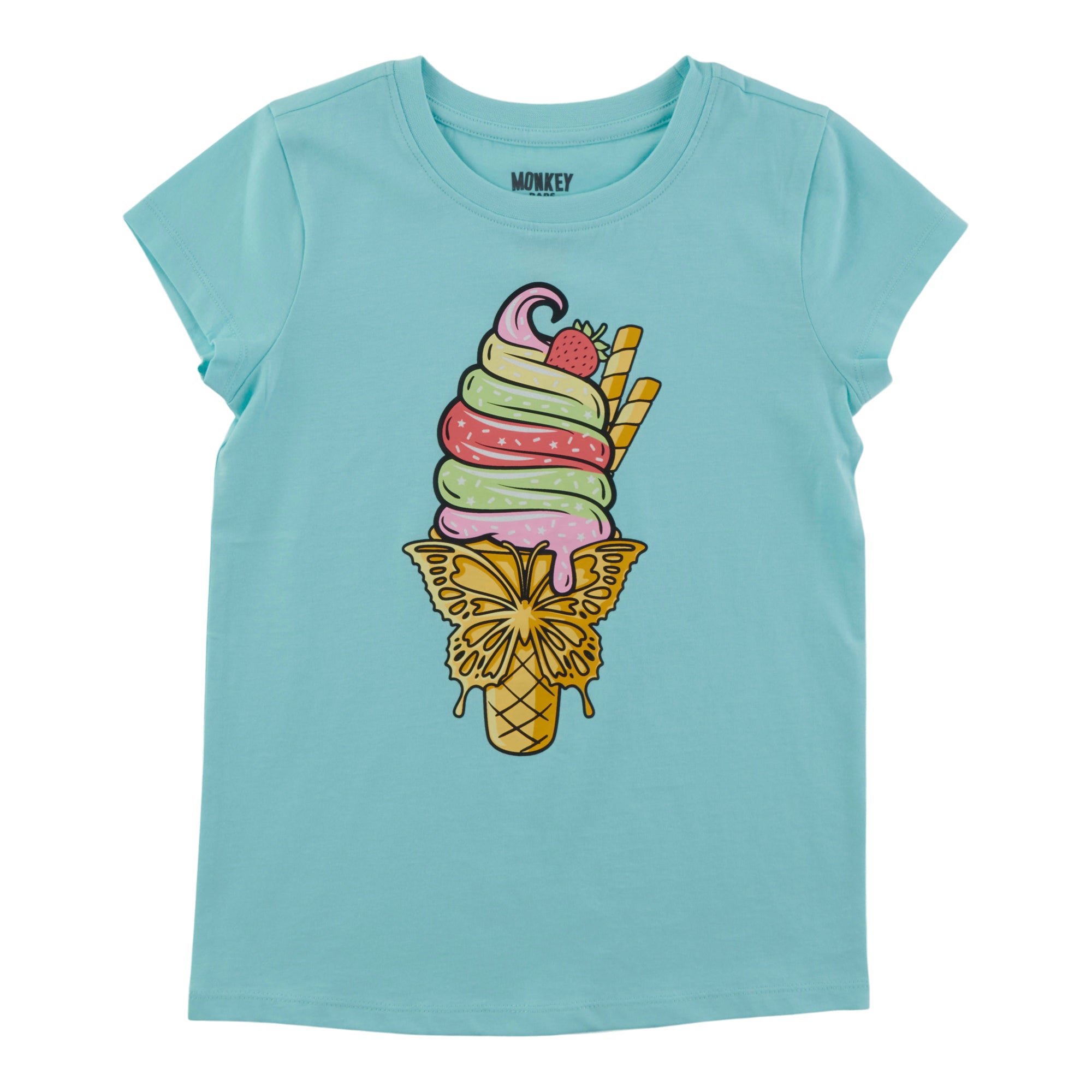 MONKEY BARS Toddler Girls' Pool Party Printed Short Sleeve T-Shirt ...