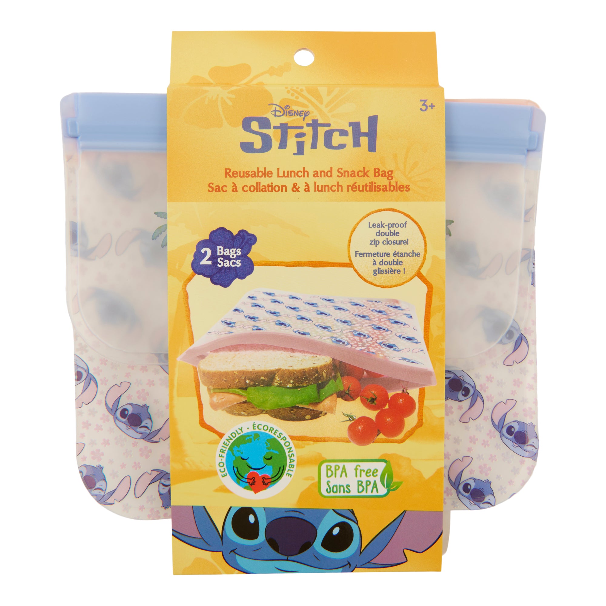 Licensed PEVA Reusable Snack Bags, 2 Pack – Giant Tiger