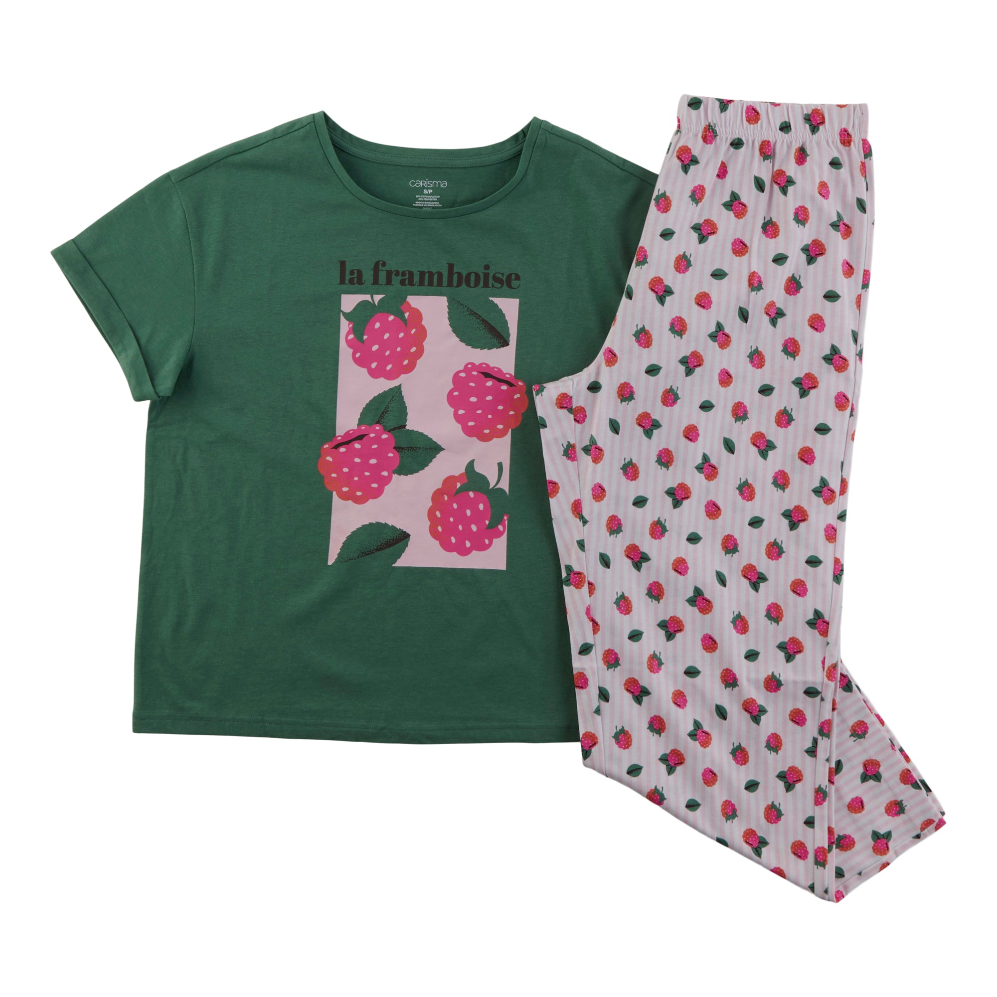 Pyjama avec capri et haut à manches courtes Carisma pour femmes, 2 ...