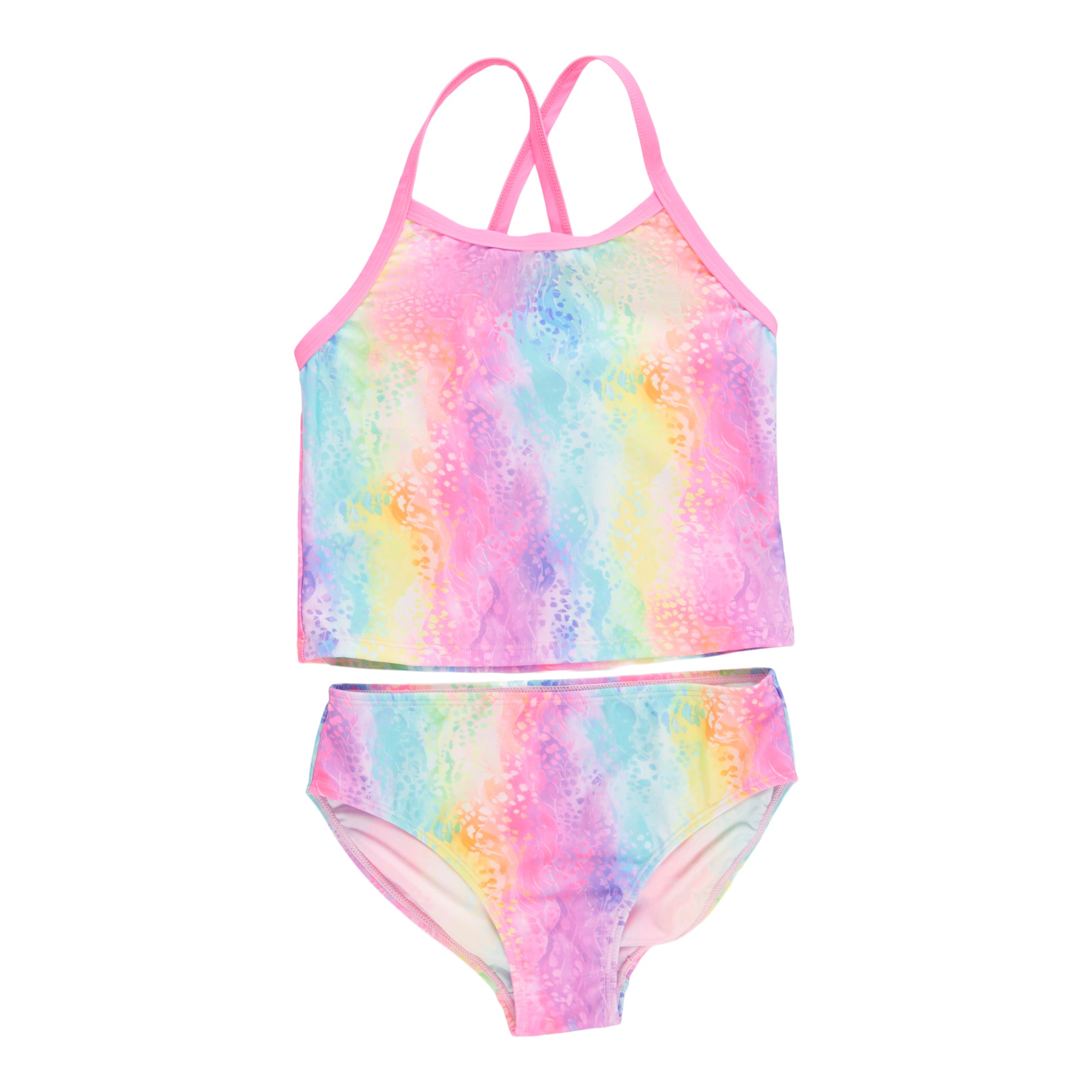 Girls' Printed Tankini Swimsuit, 2-Piece – Giant Tiger