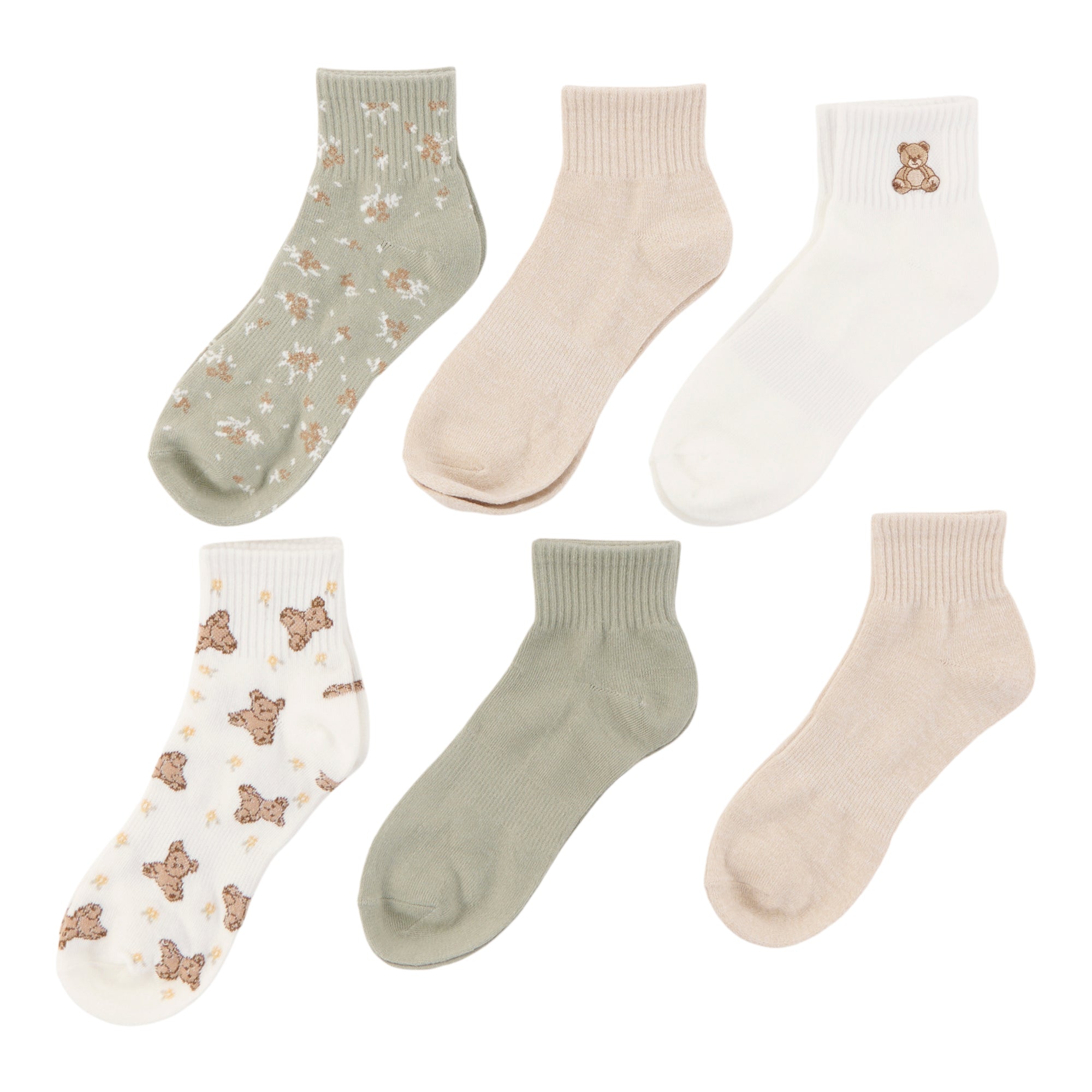 Mi-chaussettes courtes de style universitaire Carisma pour femmes, emb ...