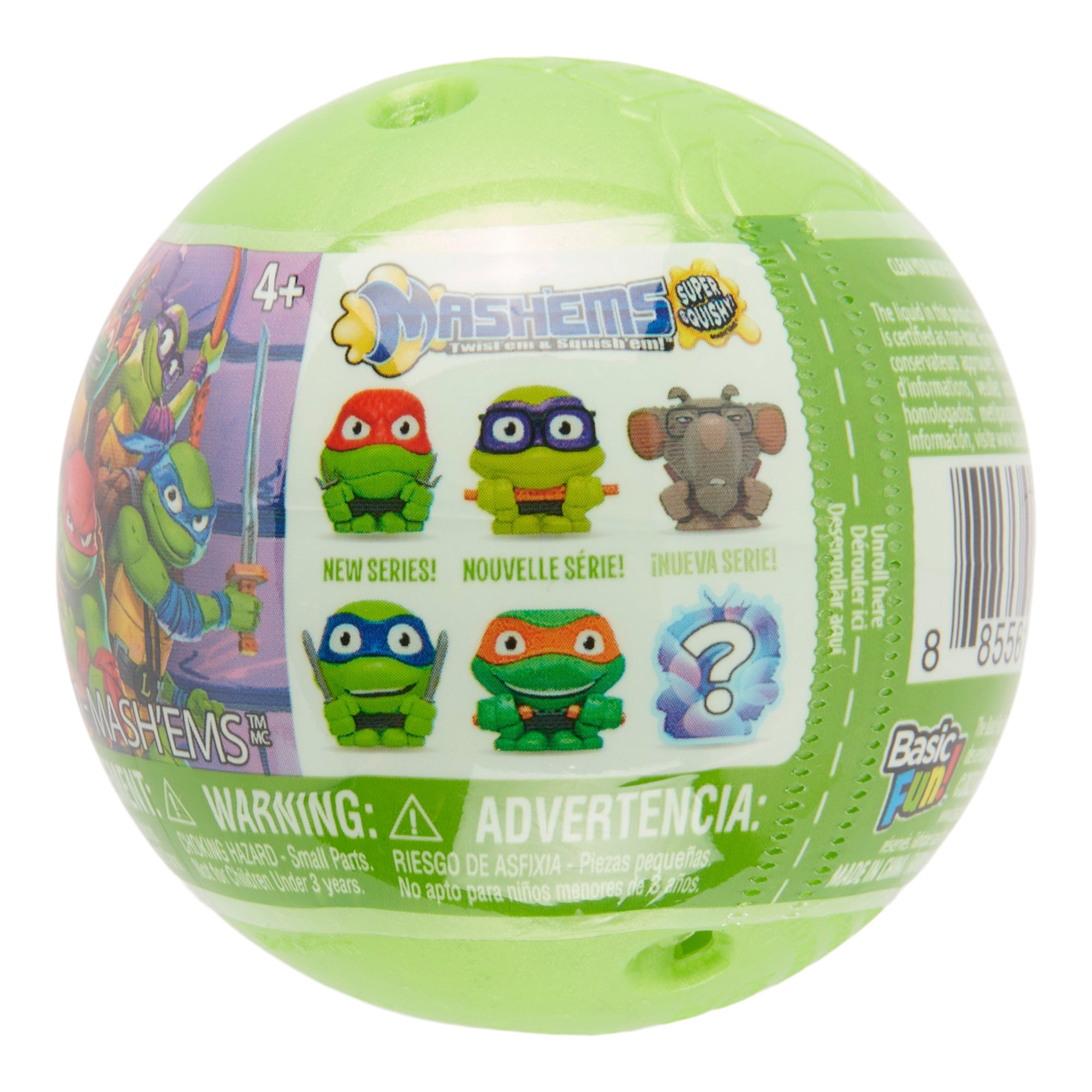 Capsule mystère Mash'ems Teenage Mutant Les Tortues Ninja, assortiment ...