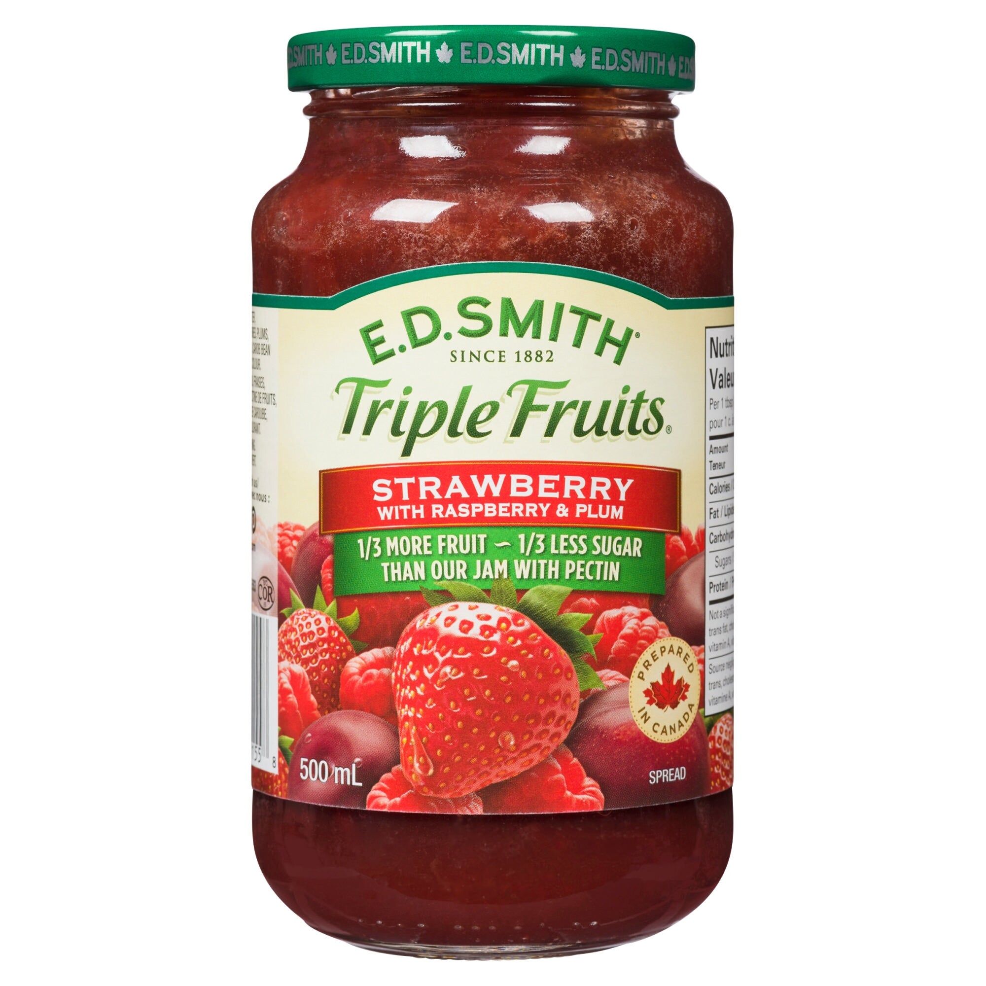 E.D. Smith Triple Fruits Strawberry with Raspberry and Plum Spread ...