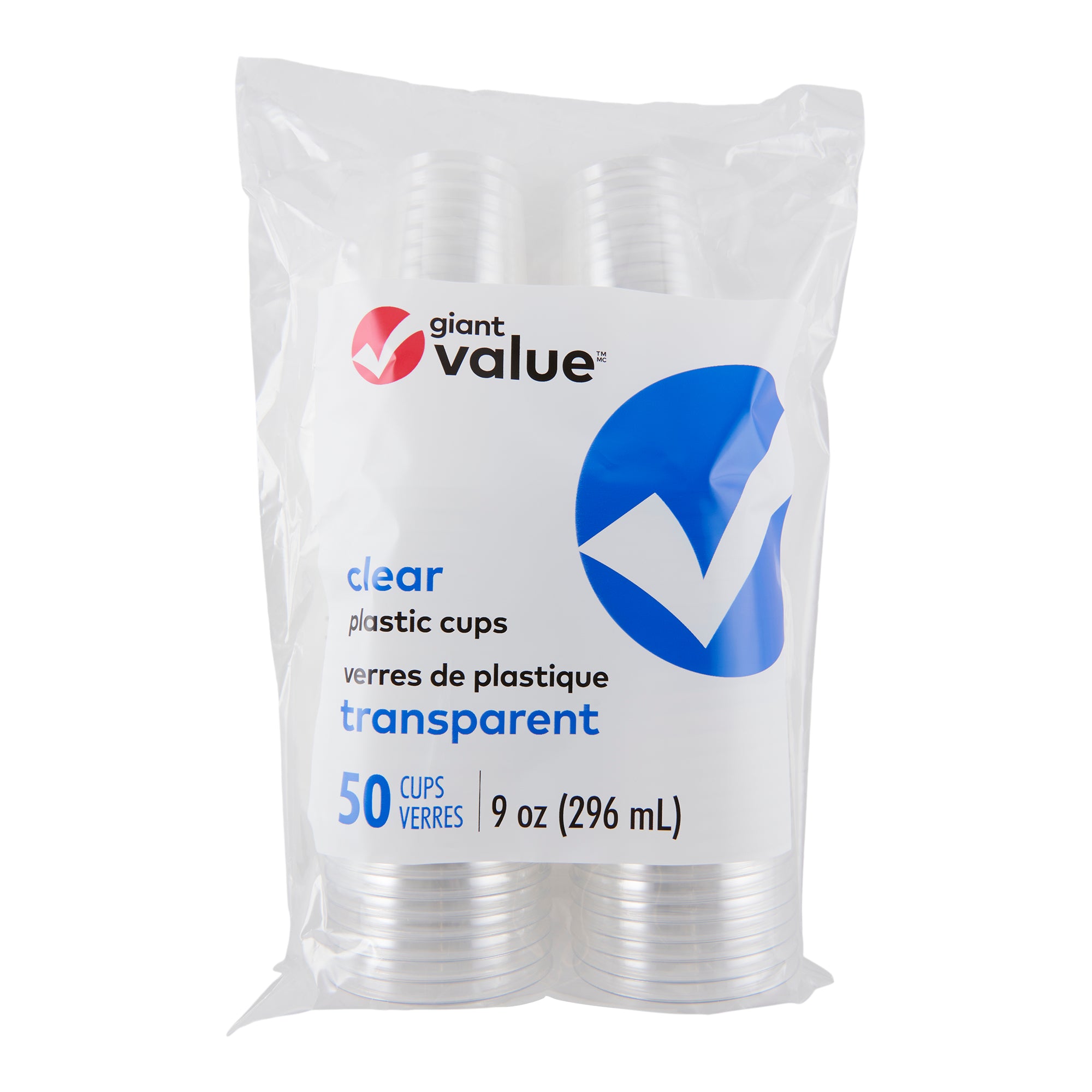 Giant Value Clear Cups, 255.7-ml, 50-Pack – Giant Tiger