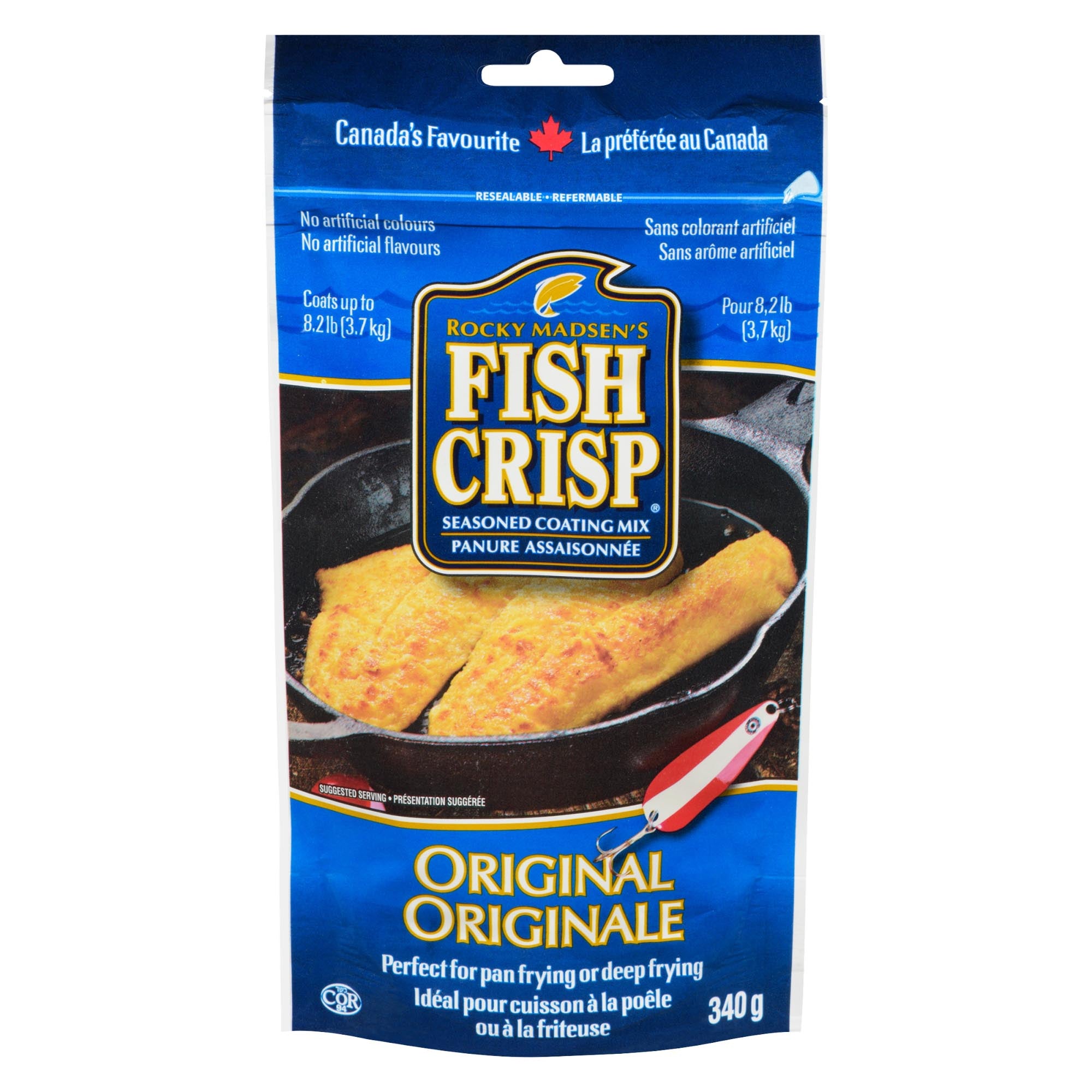 Rocky Madsen's Fish Crisp Original Seasoned Coating Mix, 340-g – Giant ...