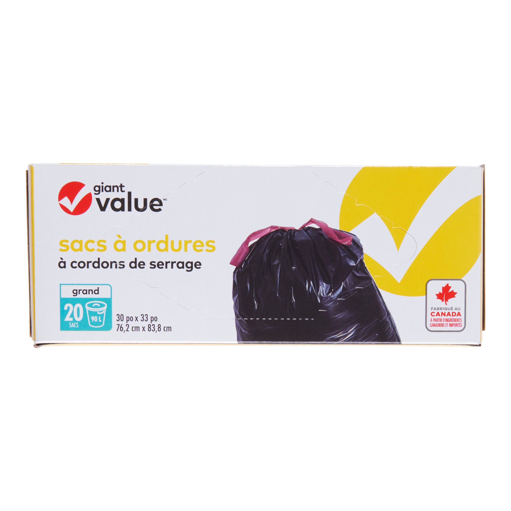 Giant Value Garbage Bags, 90-L, Black, 20-Pack – Giant Tiger