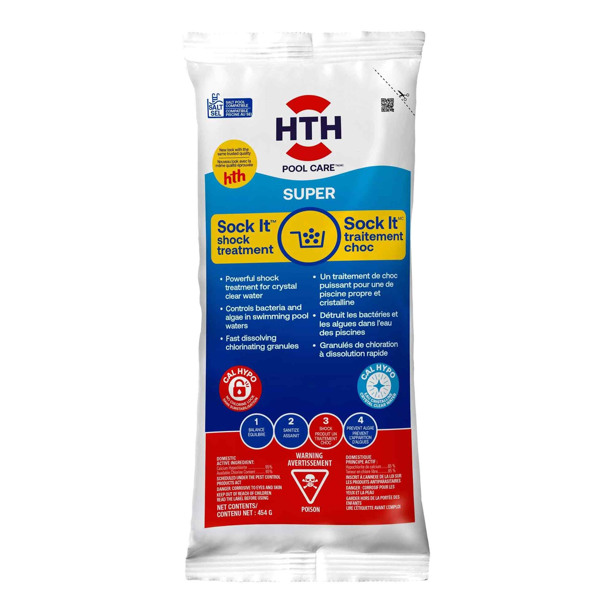 hth Super Sock It Shock Treatment with Cal Hypo 65%, .45-kg – Giant Tiger