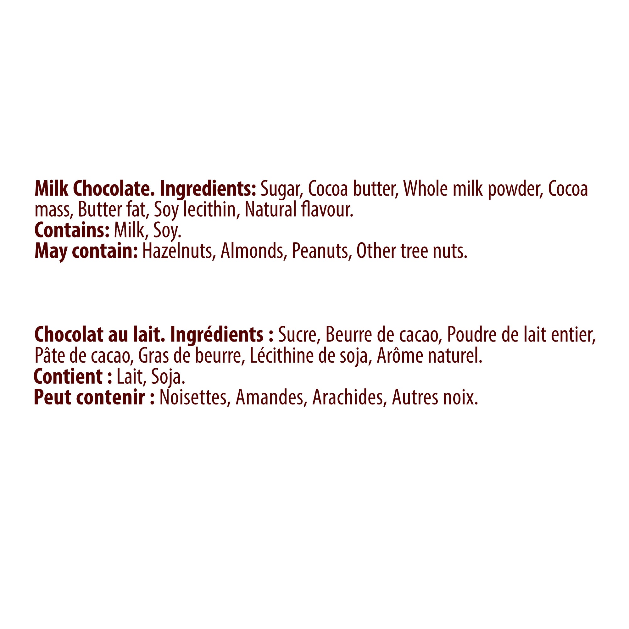 Merci Hazelnut-Almond Individual Milk Chocolate Bars, 4-Pack, 100-g ...