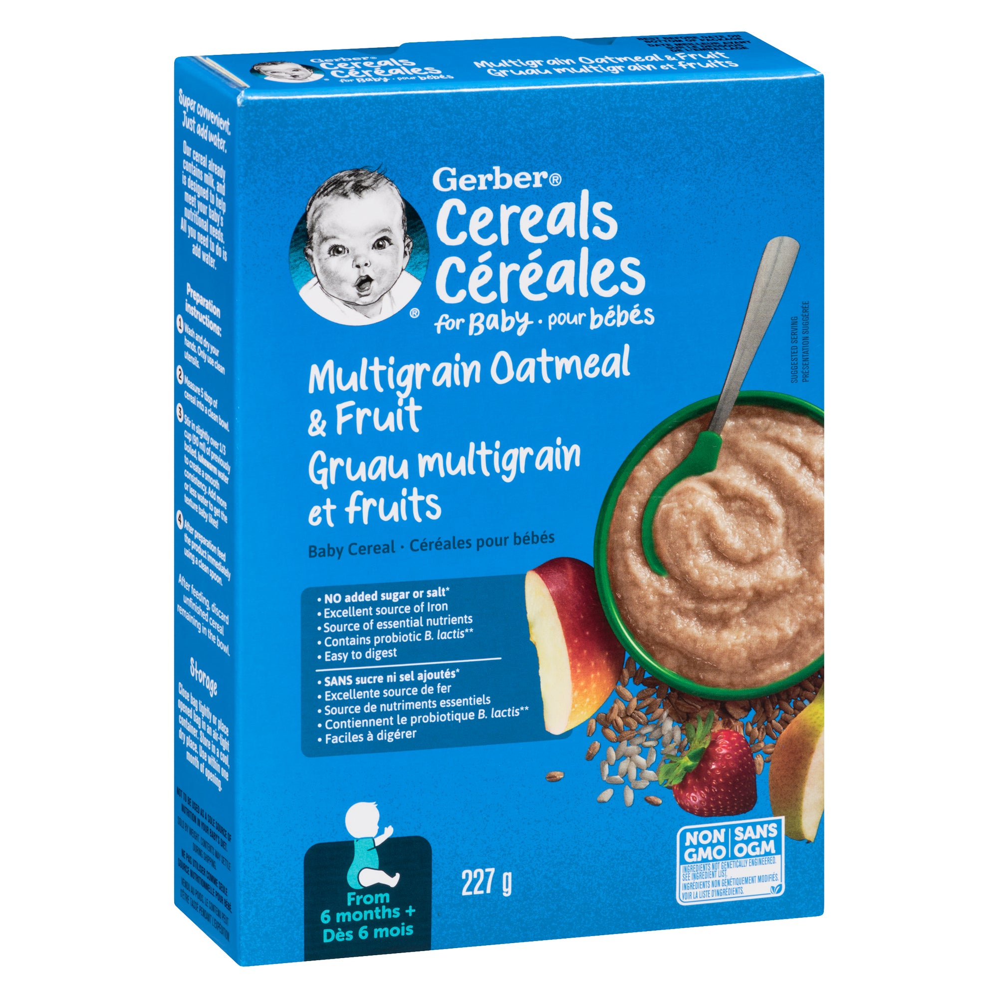Nestle Gerber Multigrain Oatmeal & Fruit Baby Cereal, 227 g – Giant Tiger