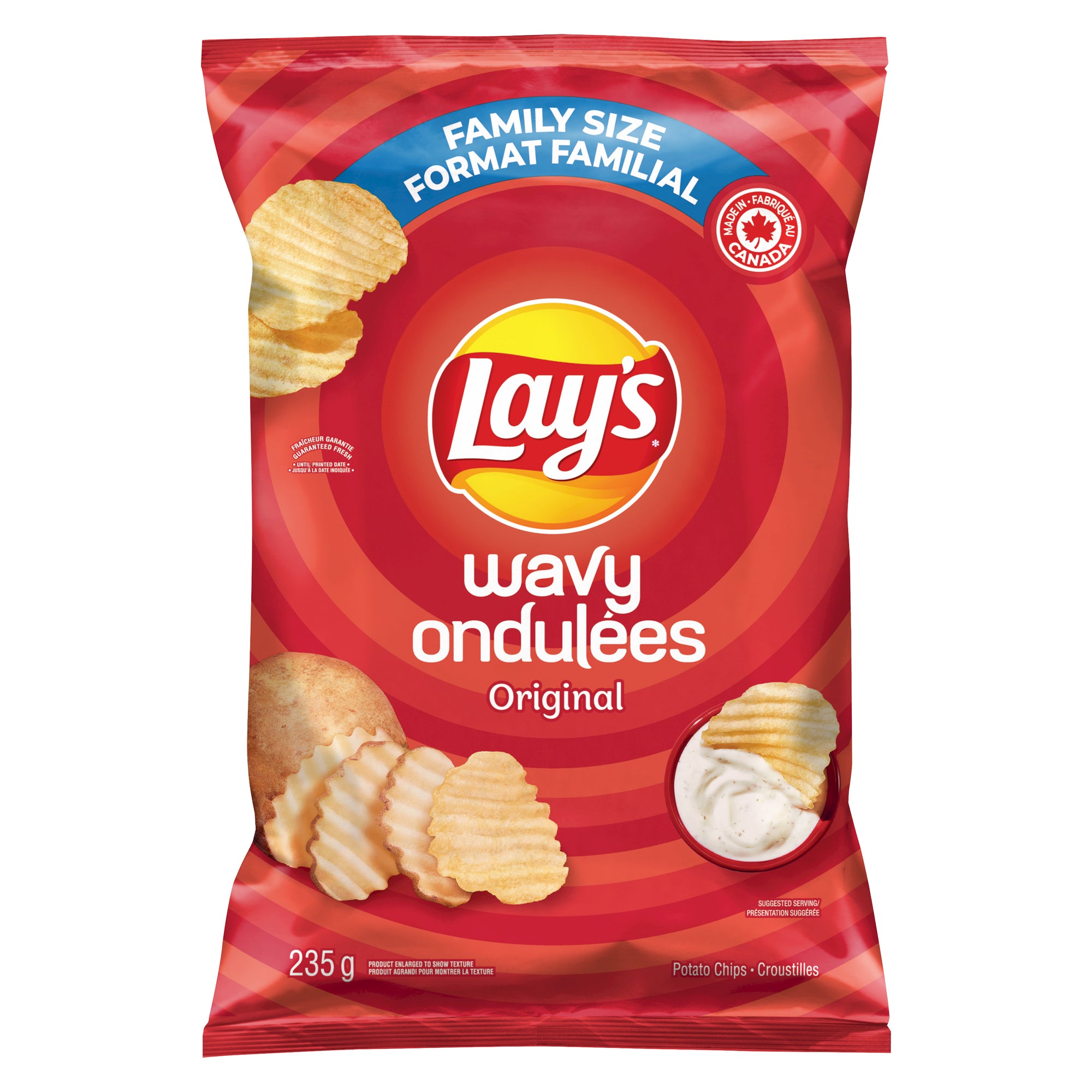 Lay's Wavy Original Potato Chips, 235-g – Giant Tiger