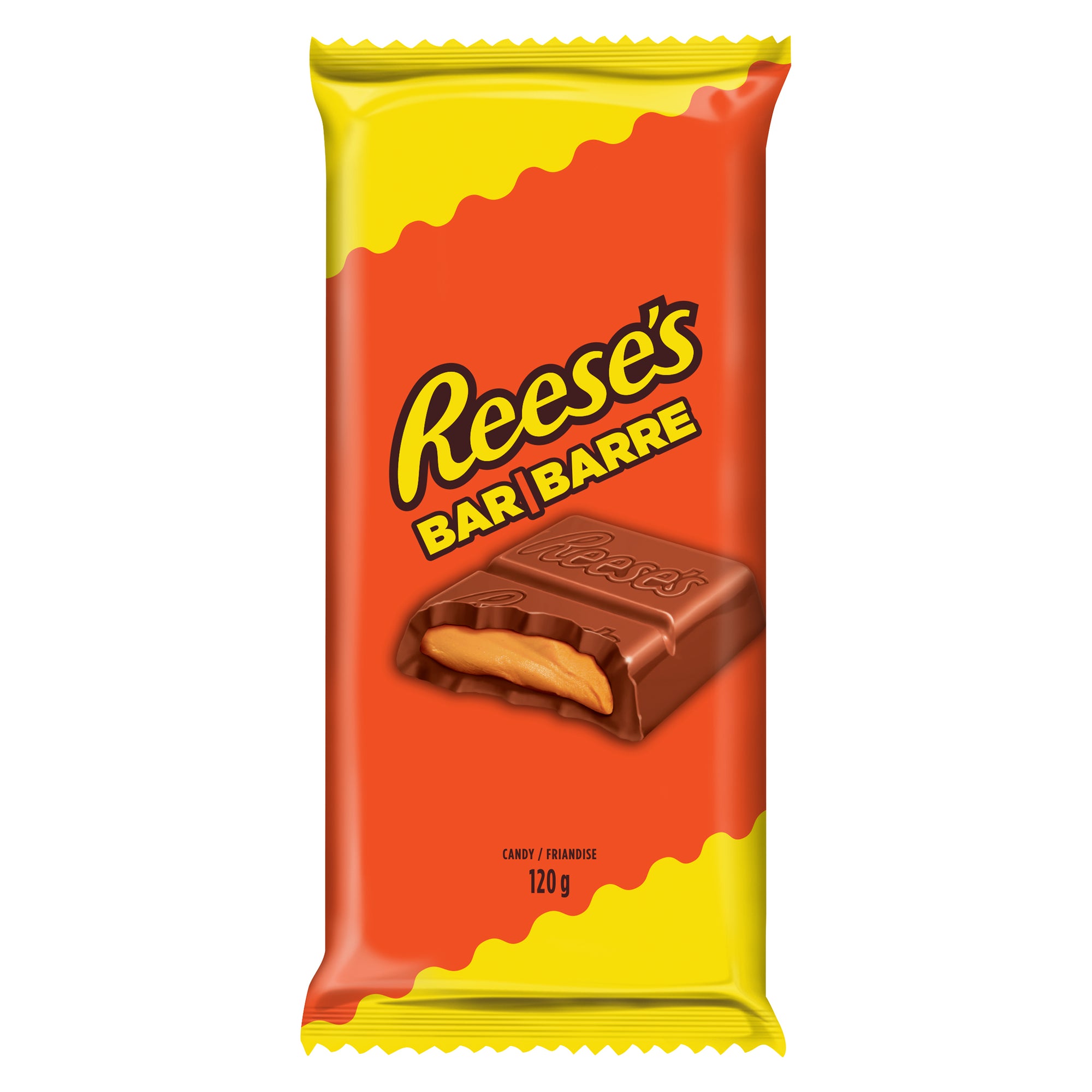 Reese Friandise Barre Beurre d'Arachides Enrobé de Pur Chocolat au Lai ...