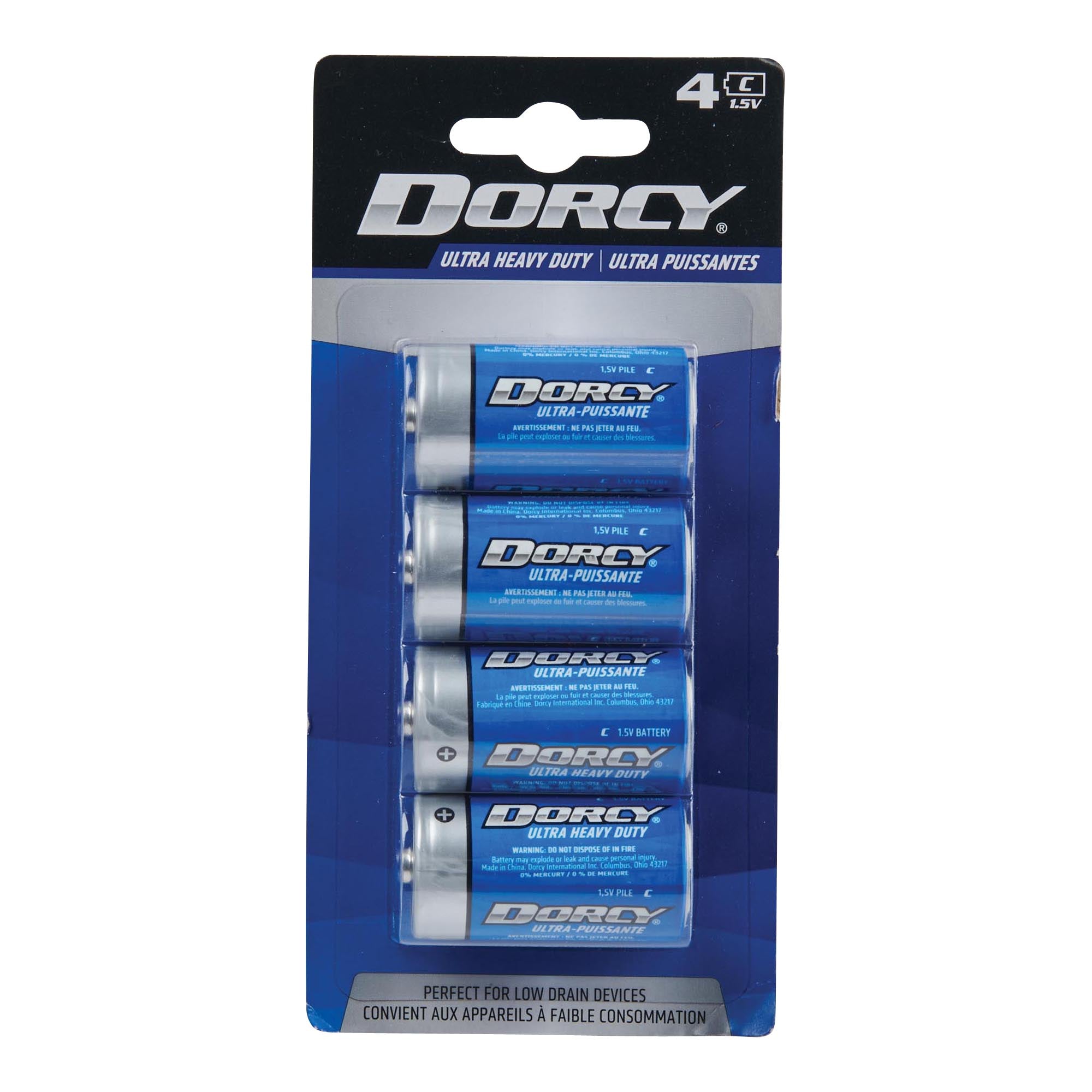Dorcy Ultra Heavy Duty C Batteries, Blue, 4-Pack – Giant Tiger