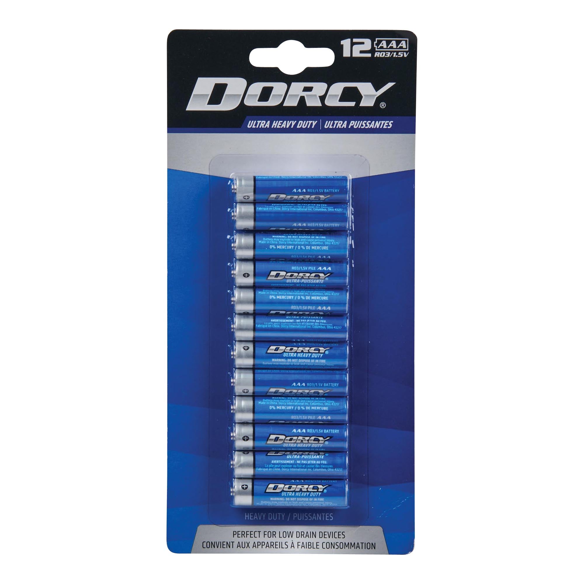 Dorcy Ultra Heavy Duty AAA Batteries, Blue, 12-Pack – Giant Tiger
