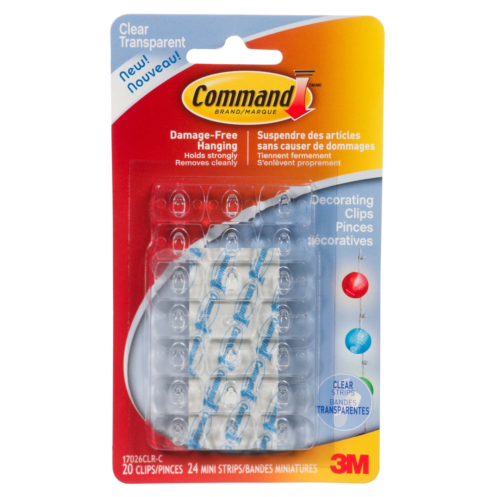Command Décor Clips, Clear, 20-Pack – Giant Tiger