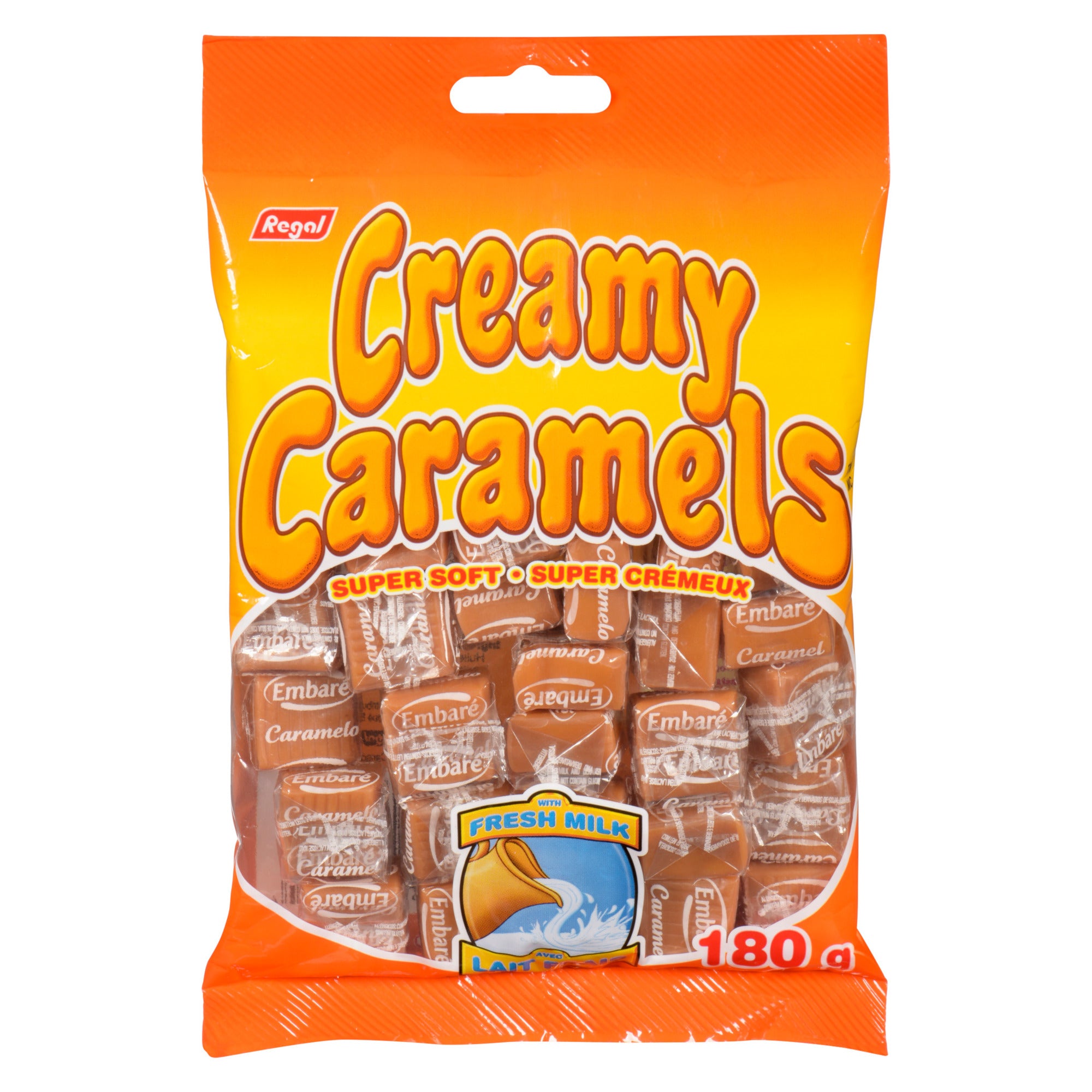 Regal Super Soft Creamy Caramels with Fresh Milk, 180g – Giant Tiger