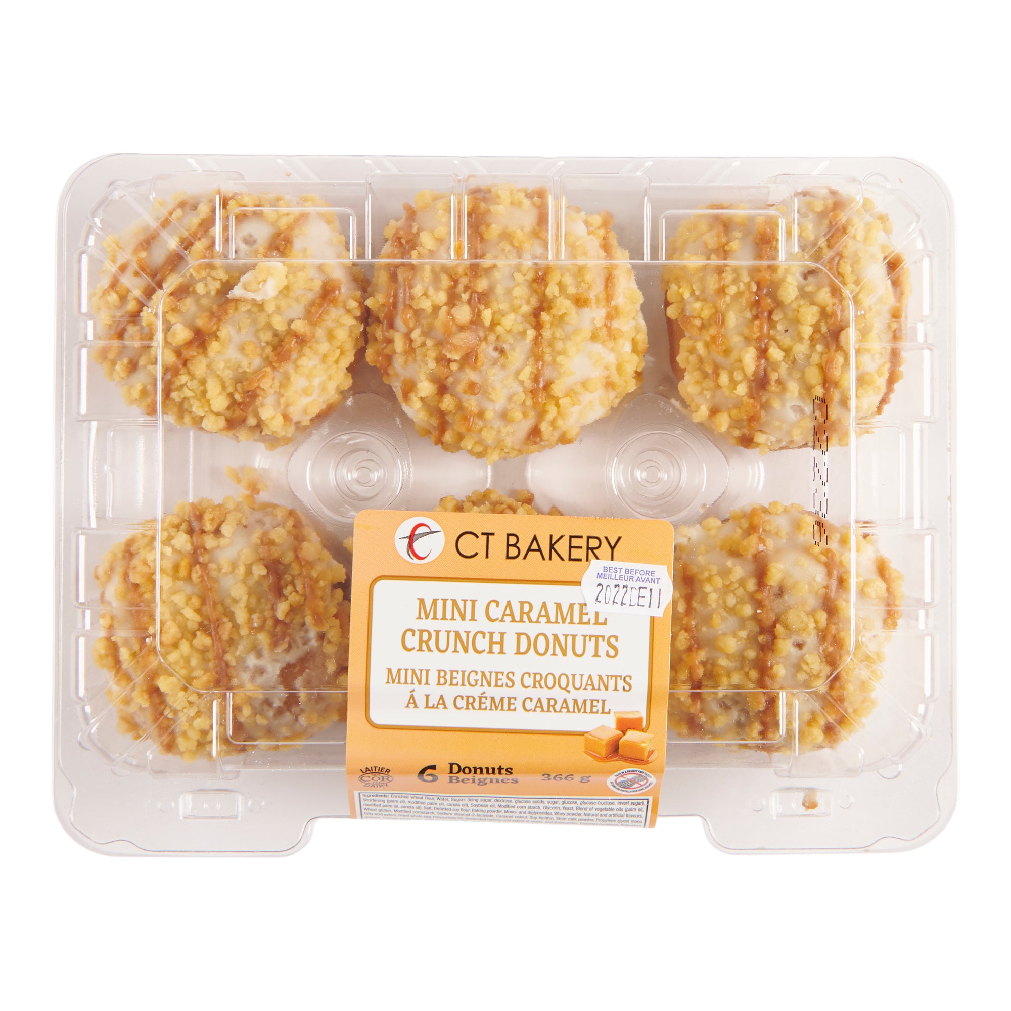 Mini Caramel Crunch Donuts, 6-Pack – Giant Tiger