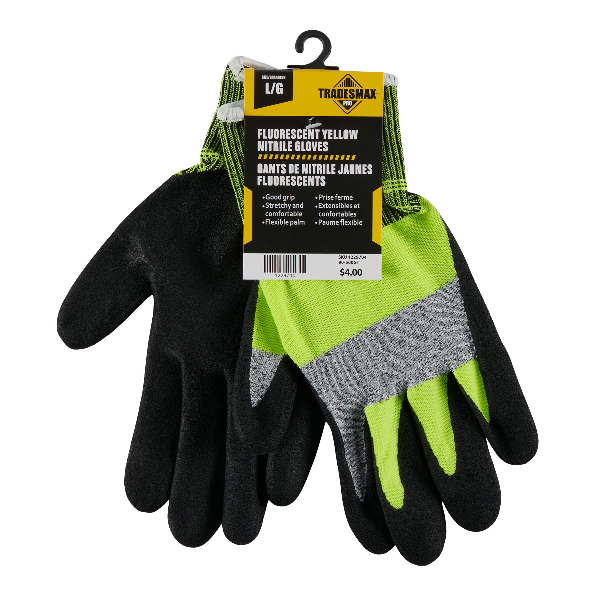 Tradesmax Pro Men's Yellow Nitrile Gloves – Giant Tiger