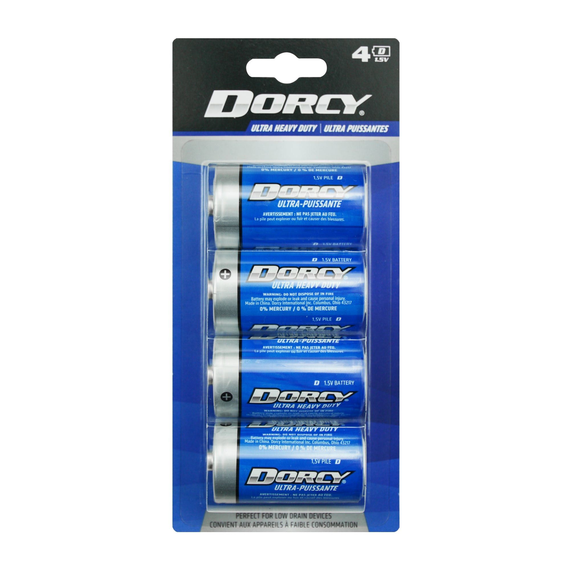 Dorcy Ultra Heavy Duty D Batteries, 4-Pack – Giant Tiger
