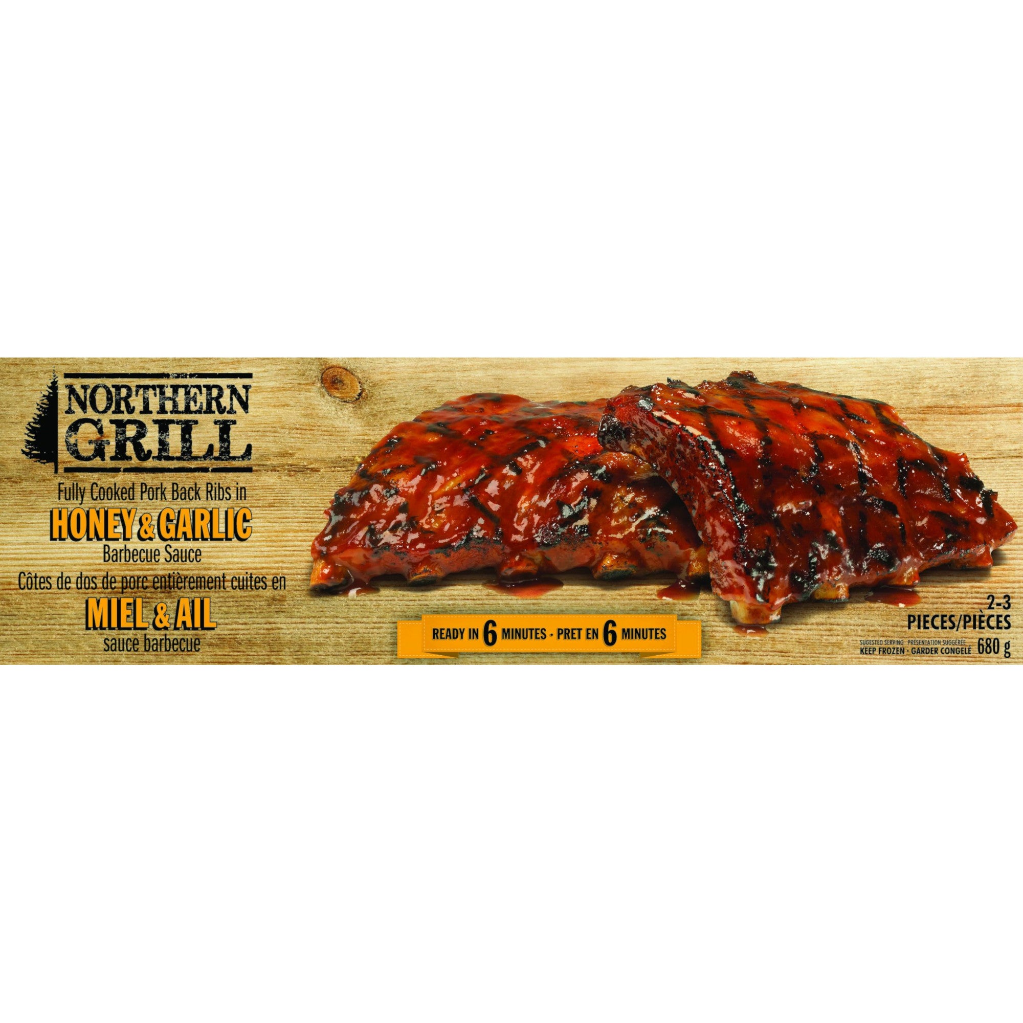 Northern Grill Honey Garlic BBQ Pork Back Ribs, 680g – Giant Tiger