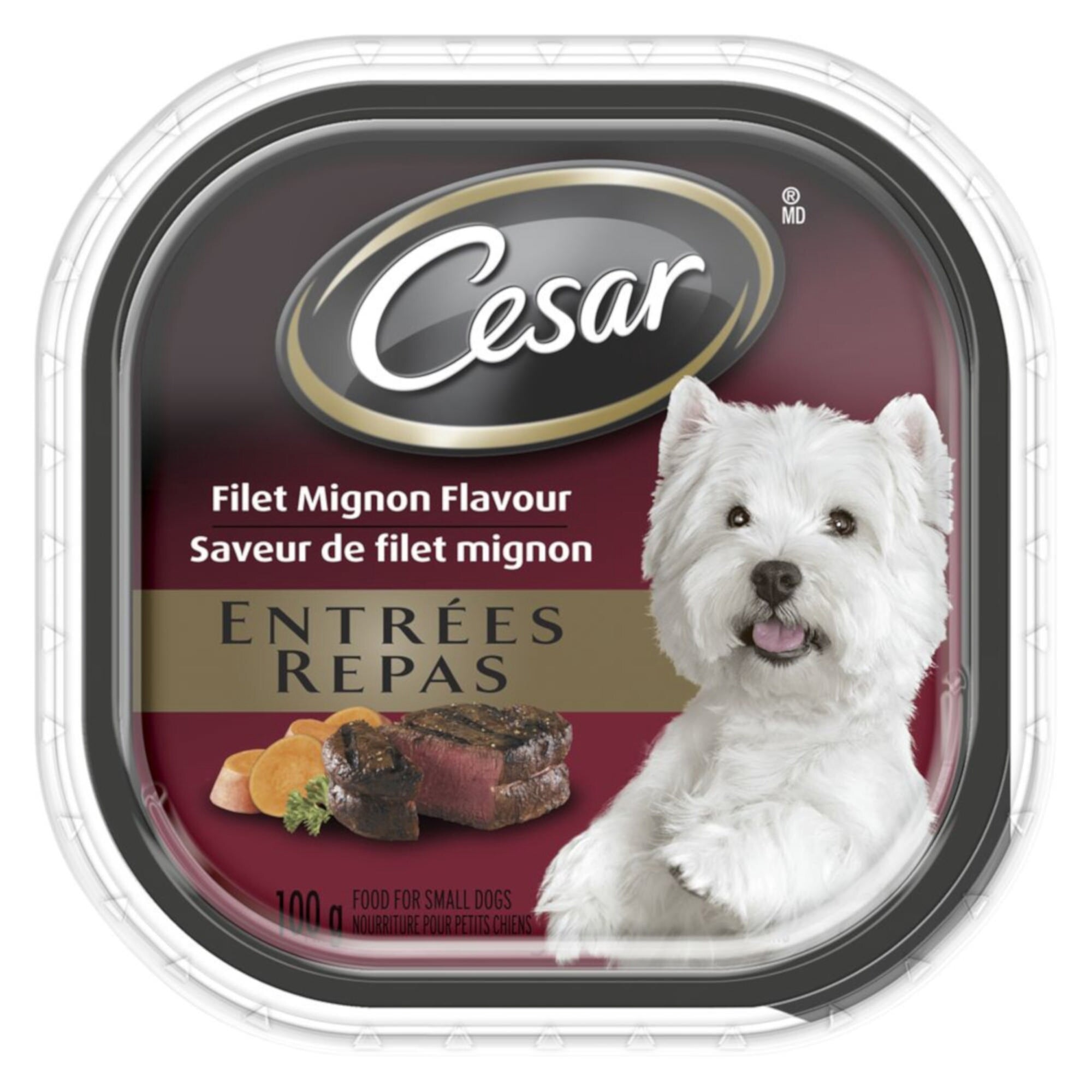 CESAR Classic Loaf in Sauce Entrées Wet Dog Food, Filet Mignon, 24-Pack ...