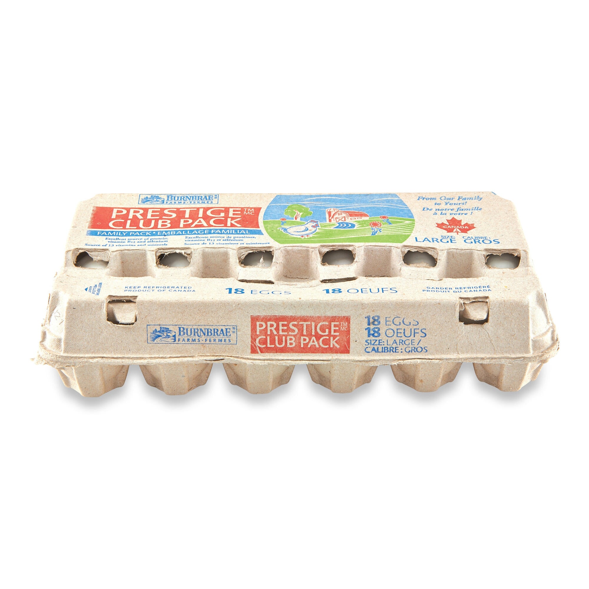 Burnbrae Farms Prestige Large Eggs Family Pack, 18-Pack – Giant Tiger