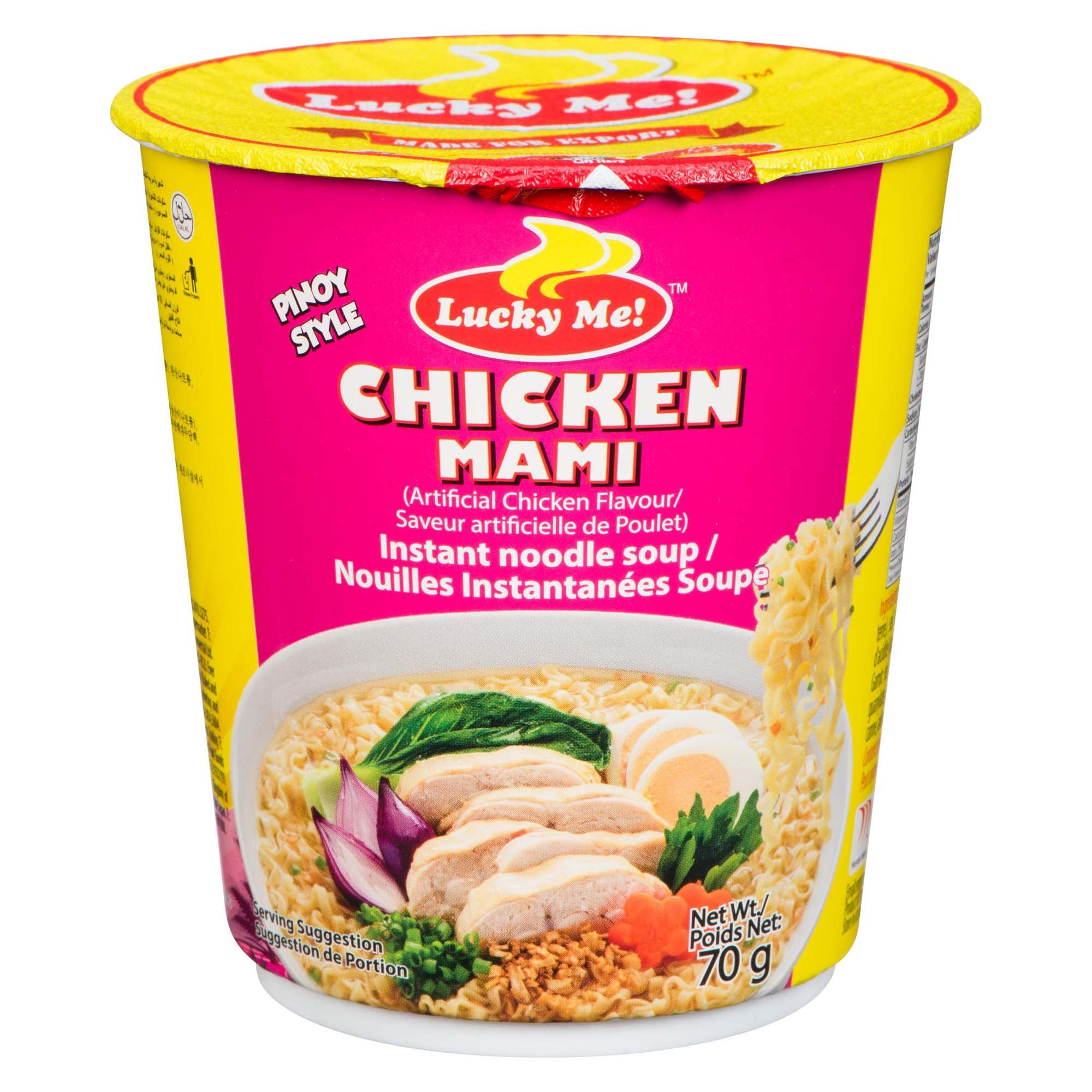 Lucky Me! Pinoy Style Chicken Mami Instant Noodle Soup, 70-g – Giant Tiger