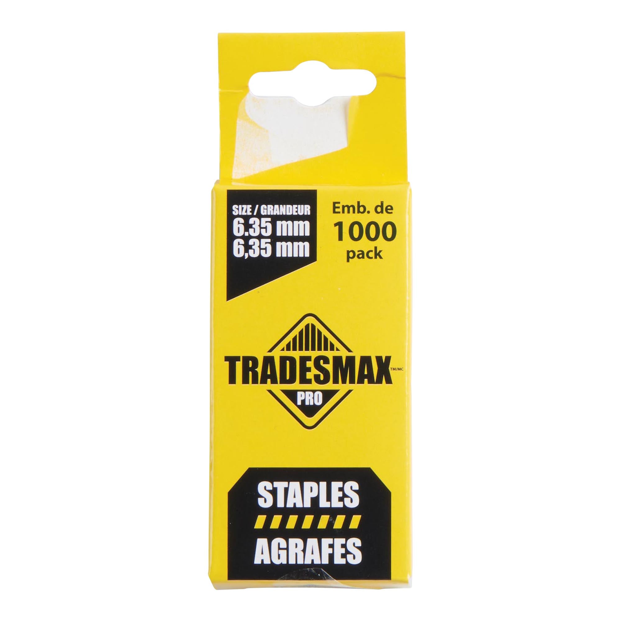 Tradesmax Pro Iron Staples, 6.35-mm, 1000-Pack – Giant Tiger