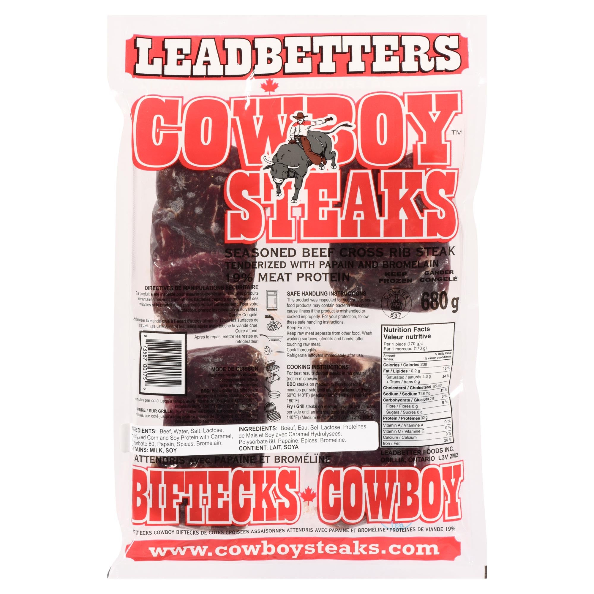 Leadbetters Cowboy Steaks - 680g – Giant Tiger