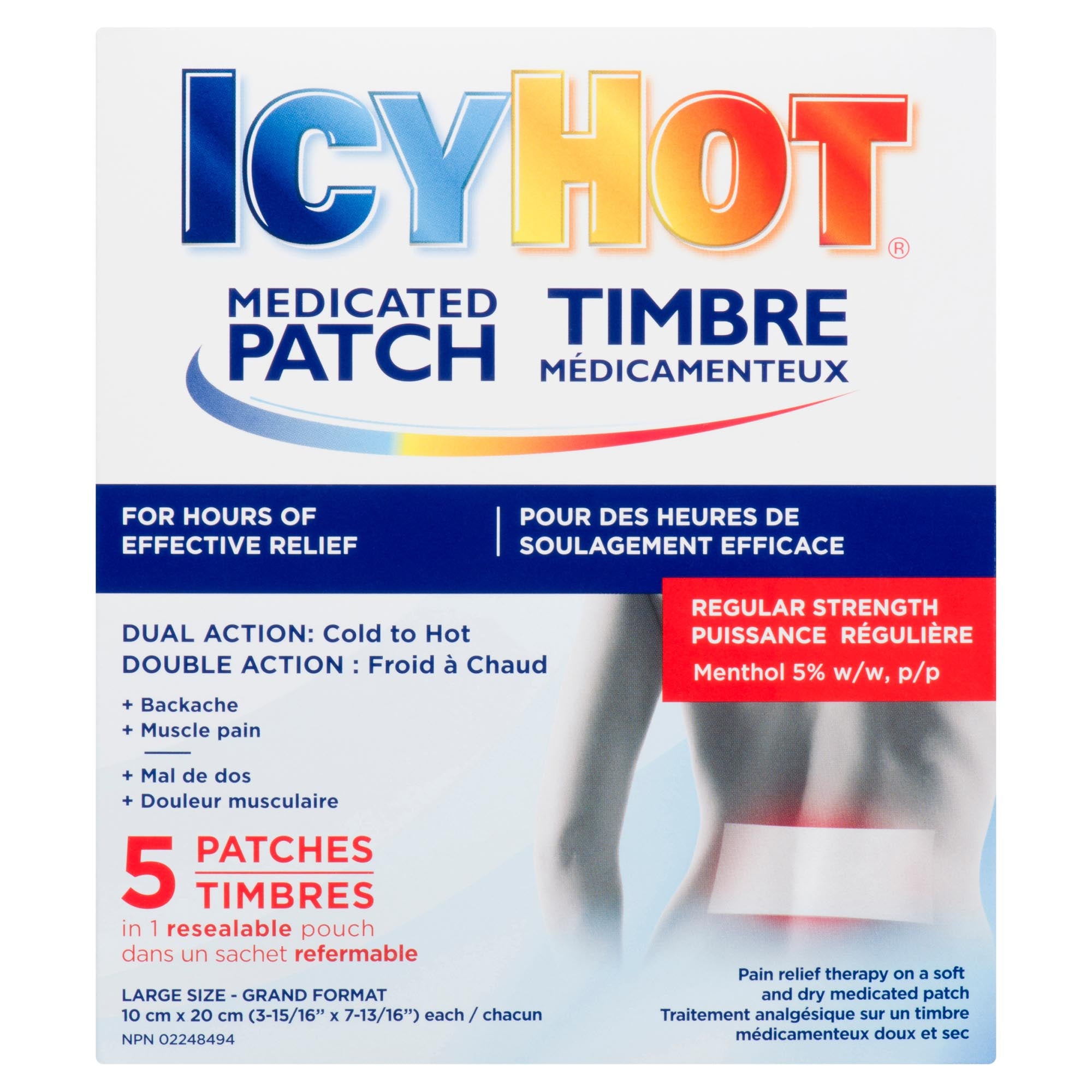 Icy Hot Large Size Regular Strength Medicated Patch, 5-Pack – Giant Tiger