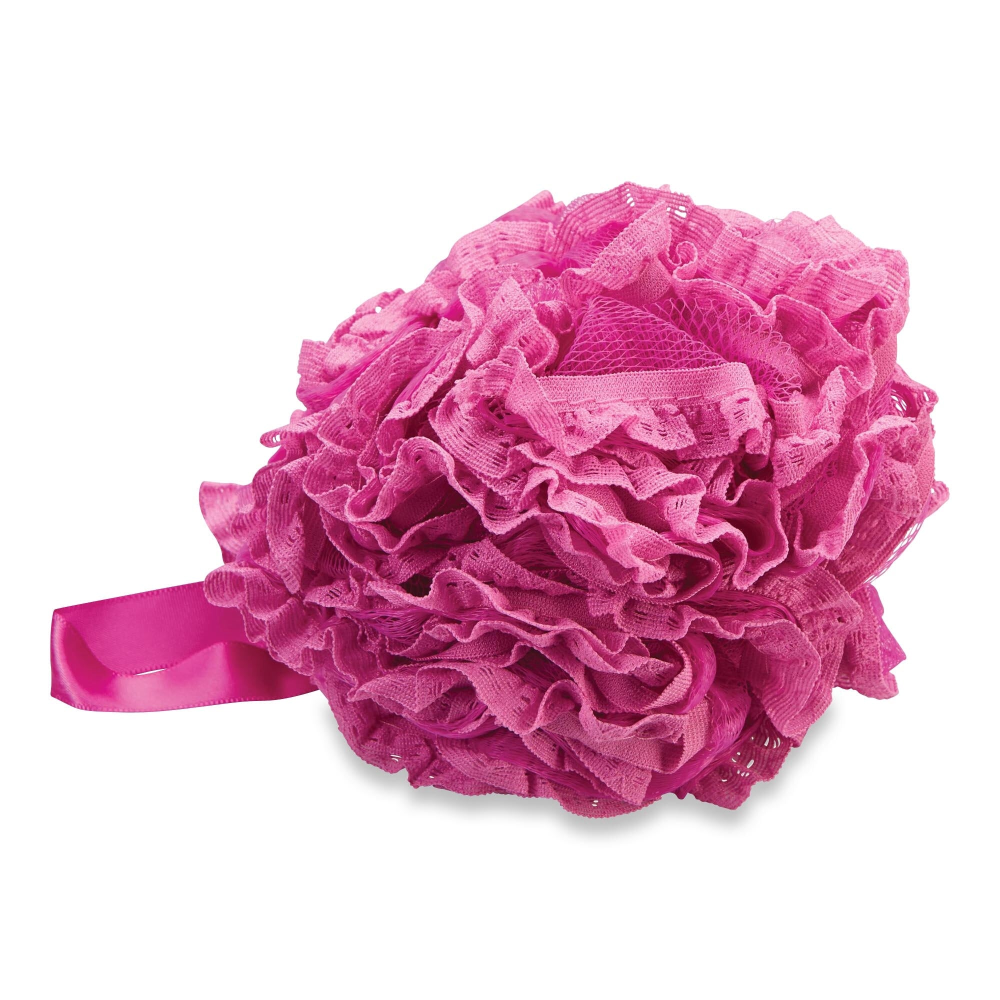 Ditto Lace LDPE Bath Pouf with Looped Ribbon, Assorted Colours – Giant ...
