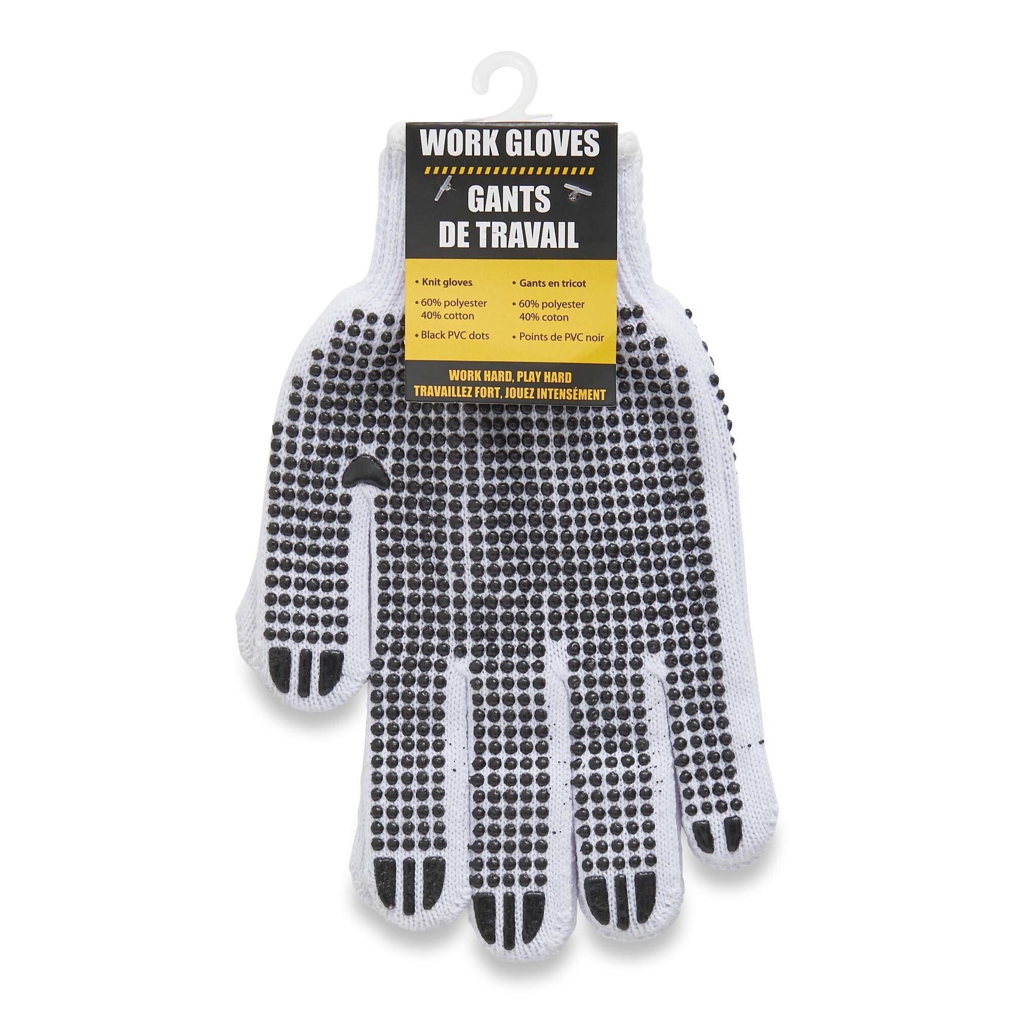 Tradesmax Pro Men's White Work Gloves - One Size – Giant Tiger