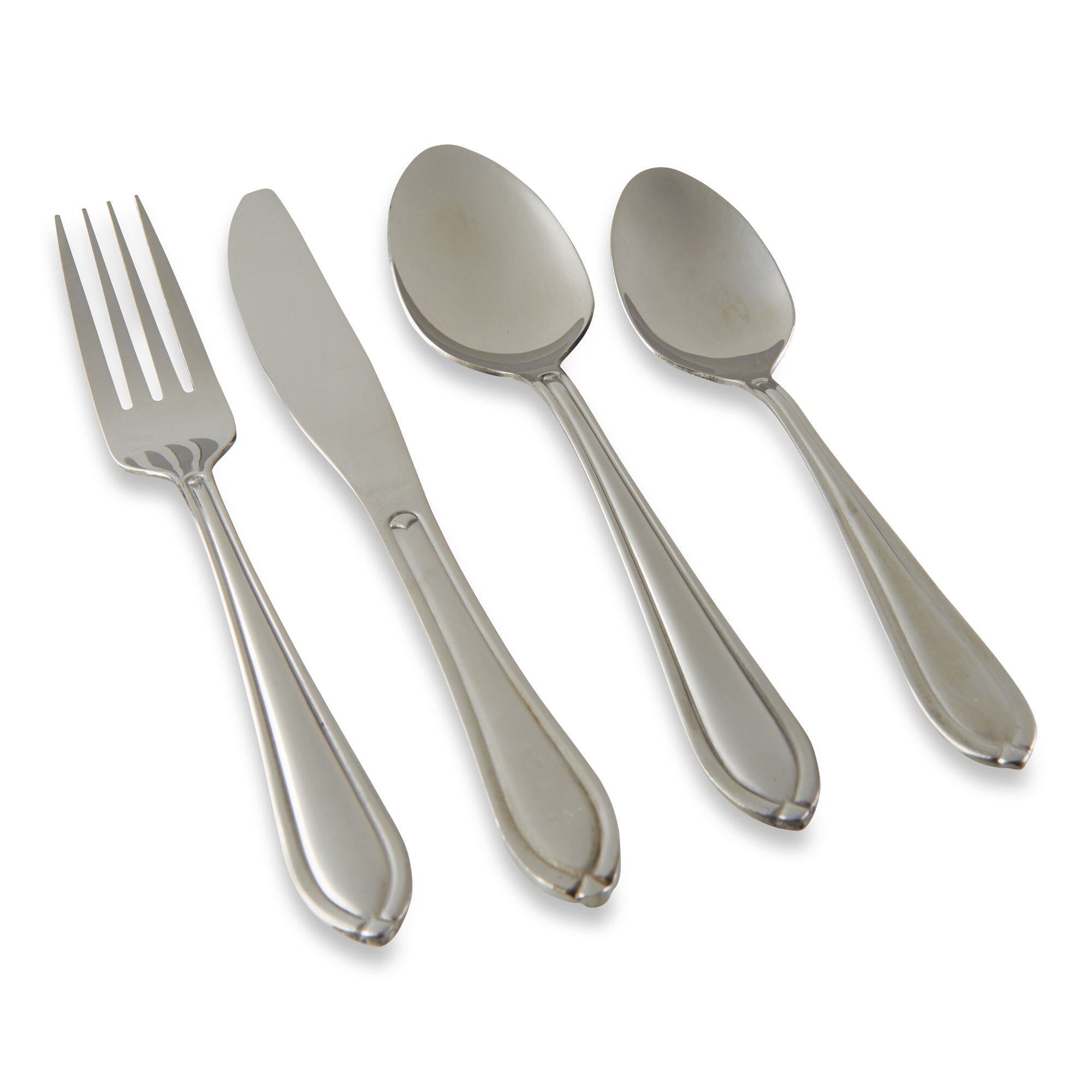 Hampton Forge Mirror Finish Flatware Set, Silver, 16 Pieces – Giant Tiger