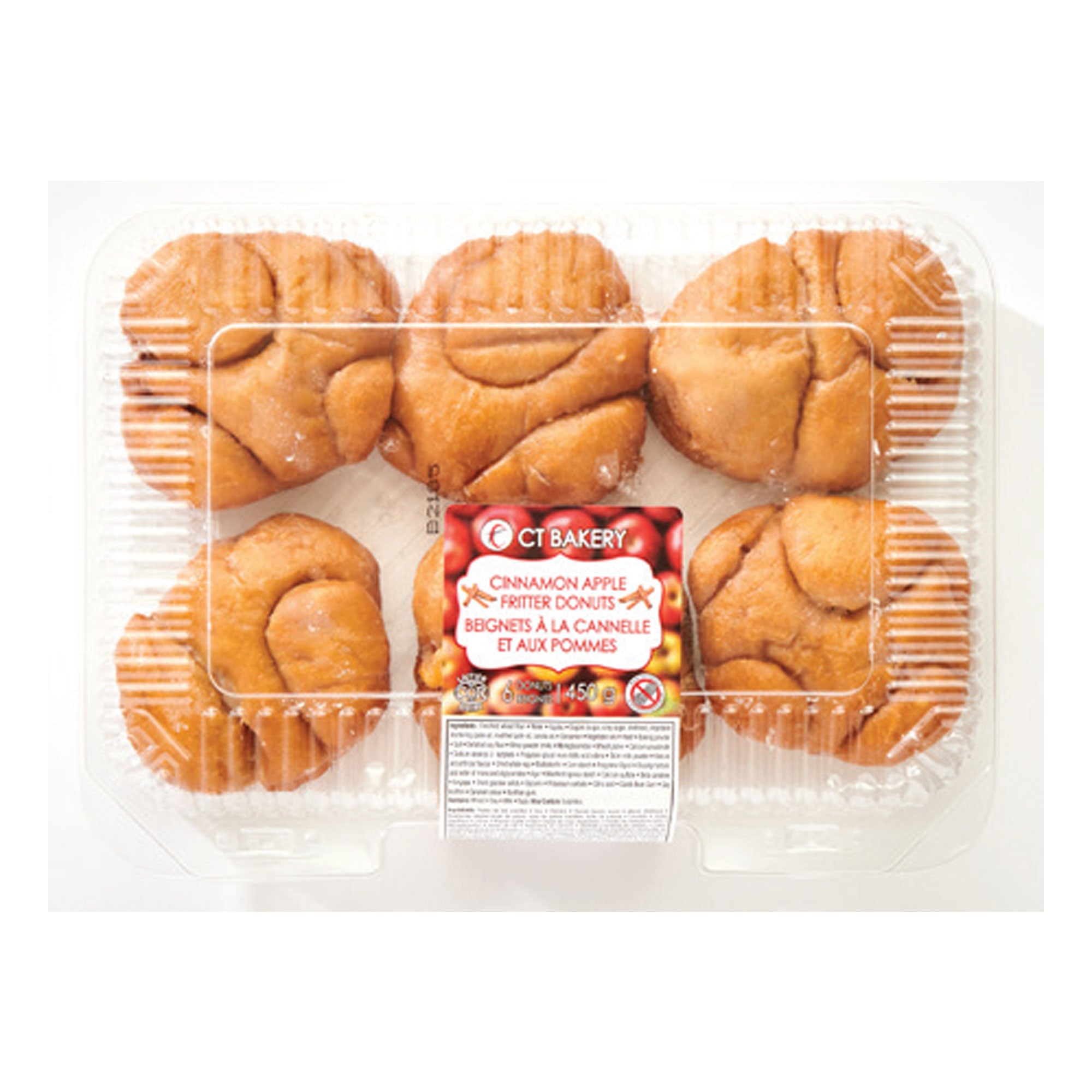 Glazed Apple Fritters, 570-g, 6-Pack – Giant Tiger